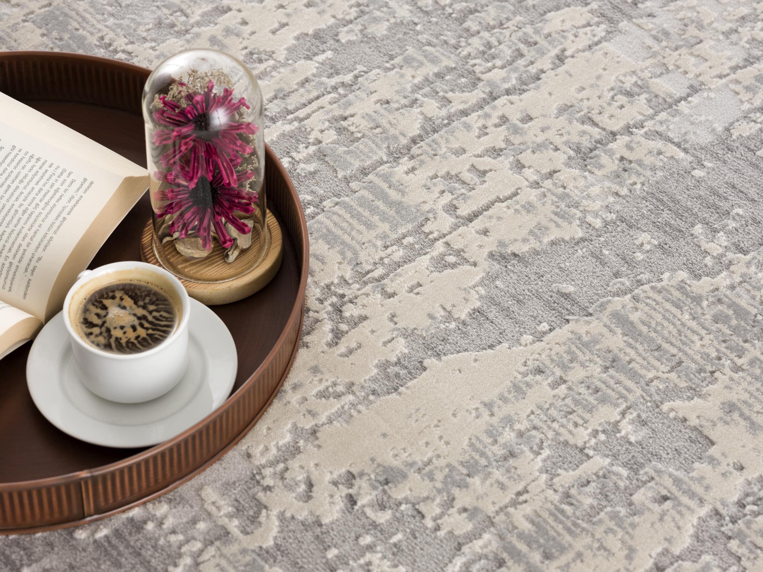 RUG BRANCH Vogue Collection Modern Abstract Area Rug (5x7 feet) - 5'3 ...