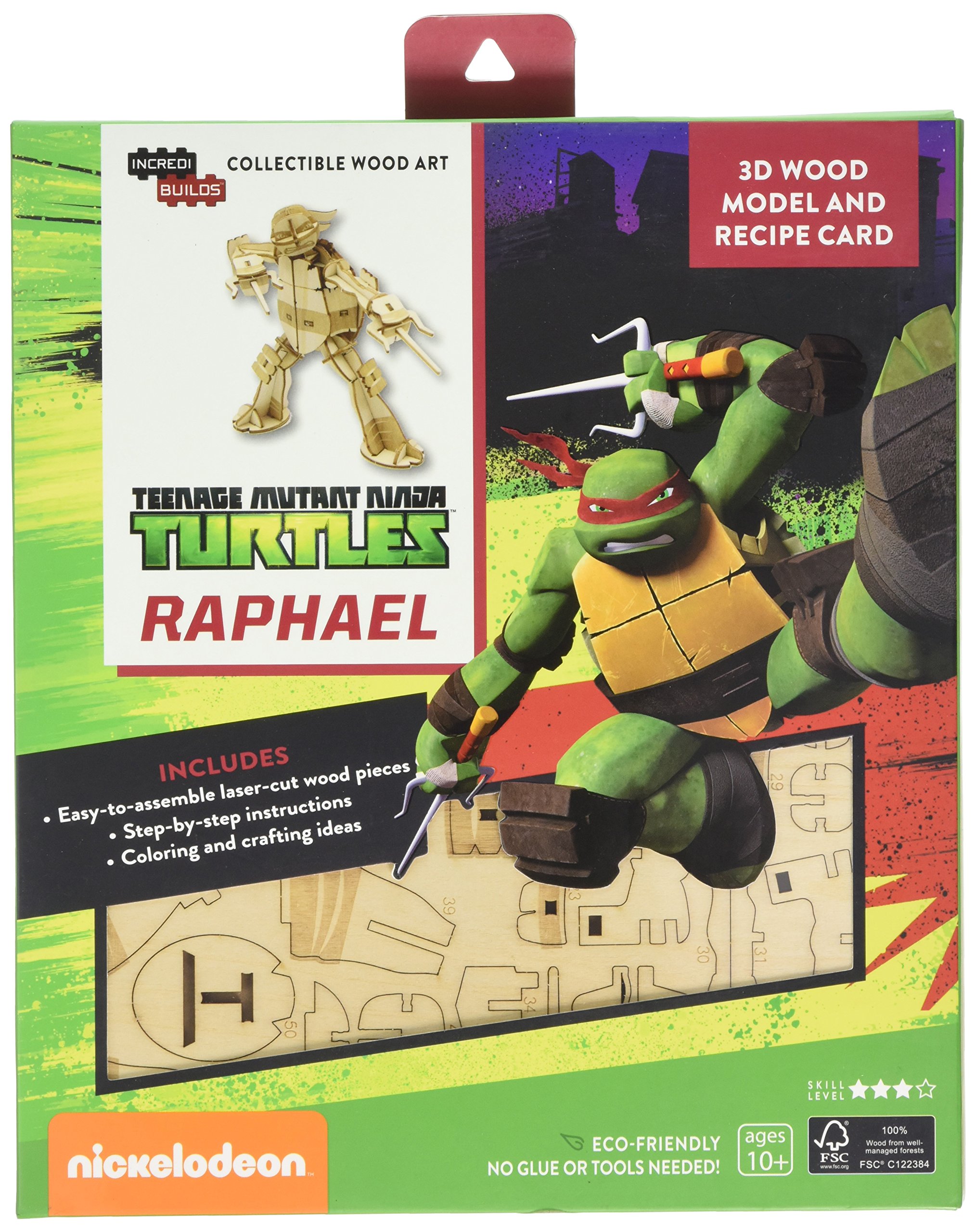 Buy Incredibuilds: Teenage Mutant Ninja Turtles: Raphael 3D Wood Model ...