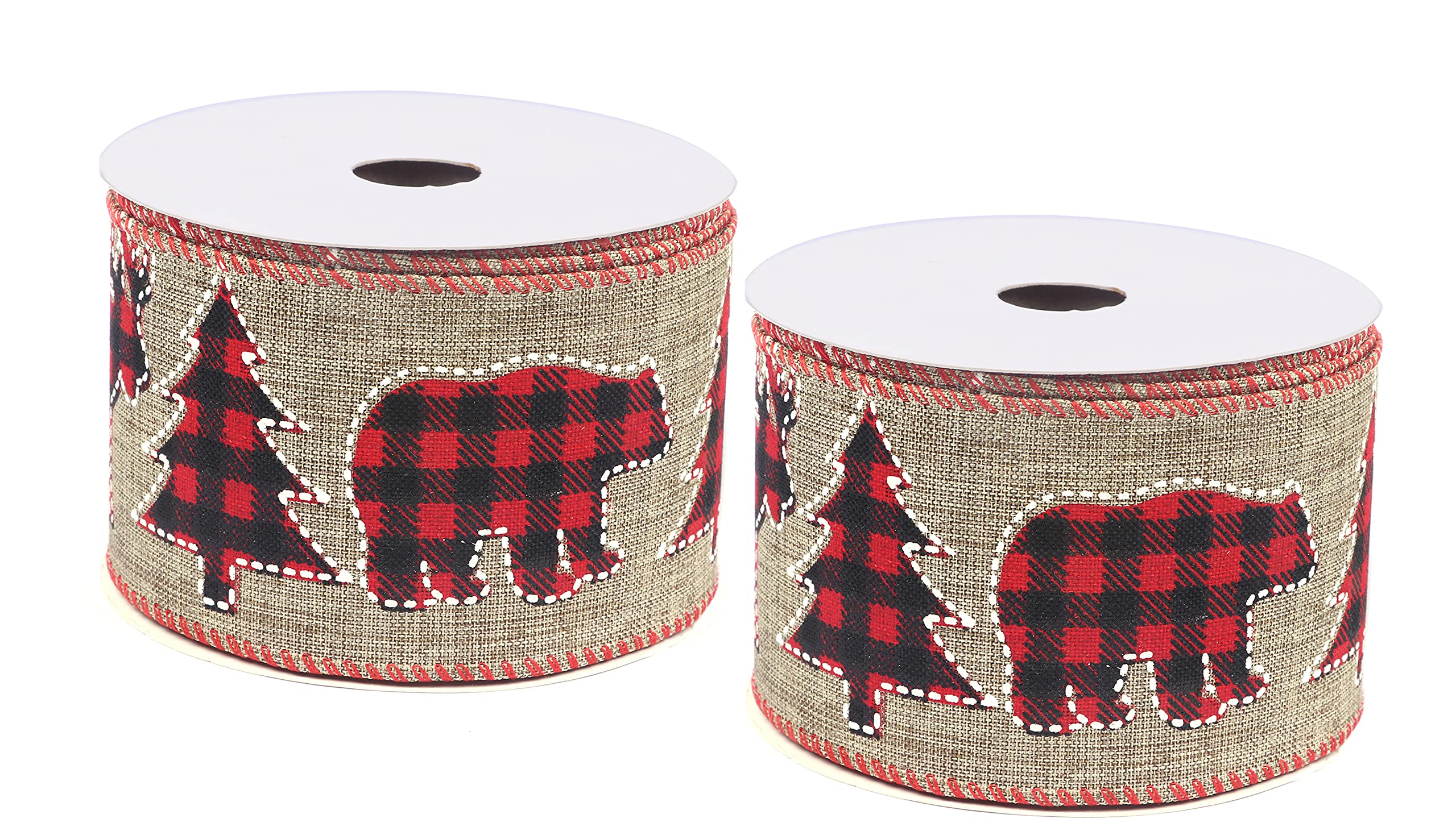 Burlap Reindeer Ribbon