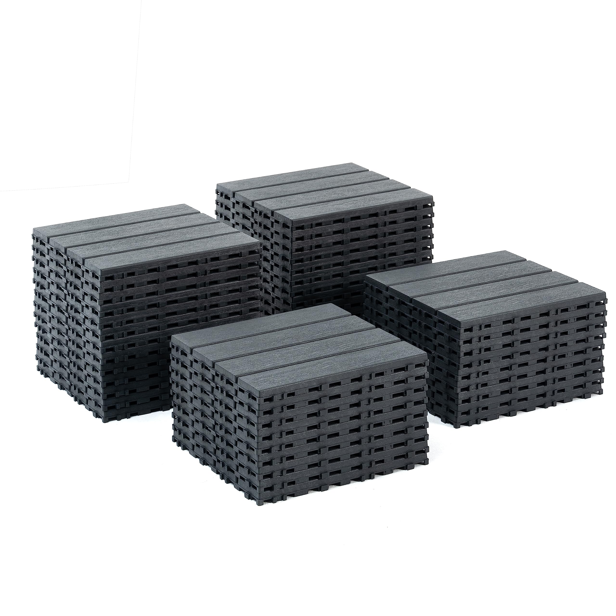 Snapklik.com : Dolonm Plastic Interlocking Deck Tiles 11.8"x11.8 ...