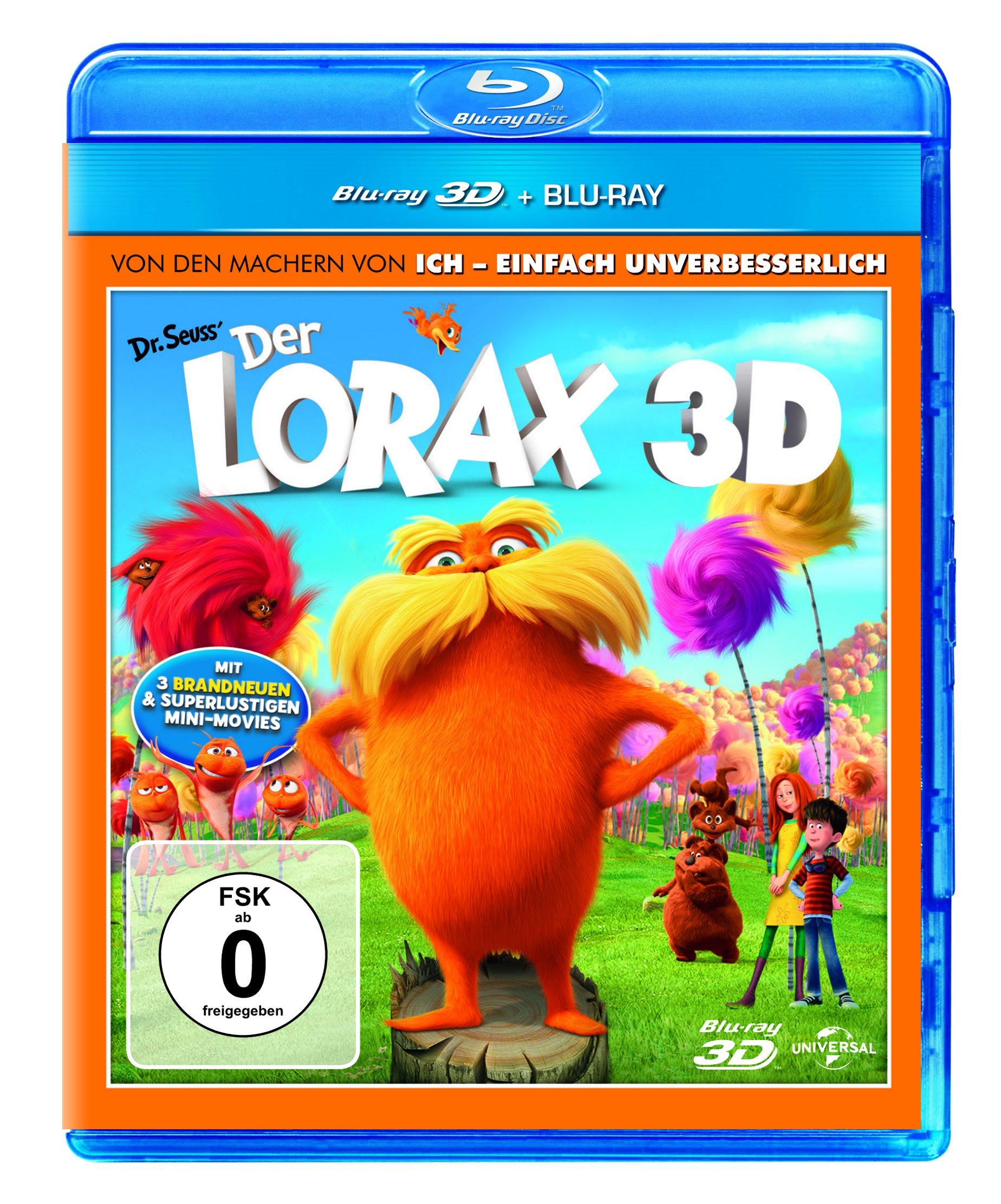 Amazon.fr - Der Lorax 3D+Blu-Ray [Import] - Danny Devito,ed Helms,Zac ...