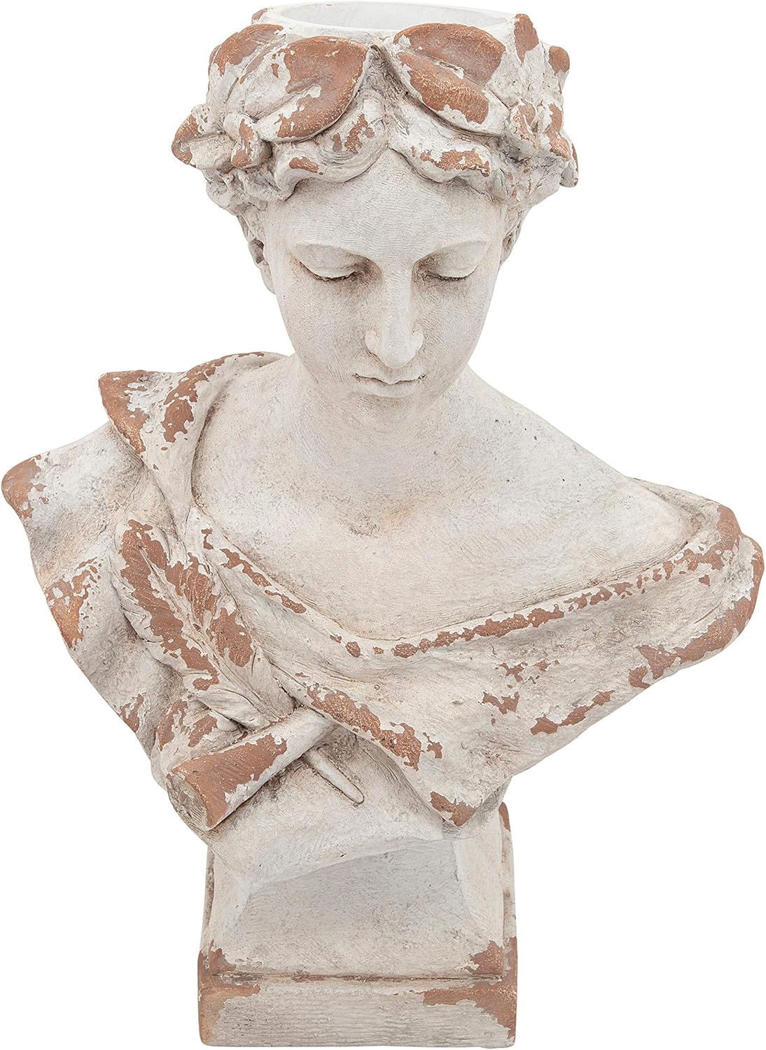 Amazon.com: Sagebrook Home Elegant White Polyresin Garden Statuary Bust ...