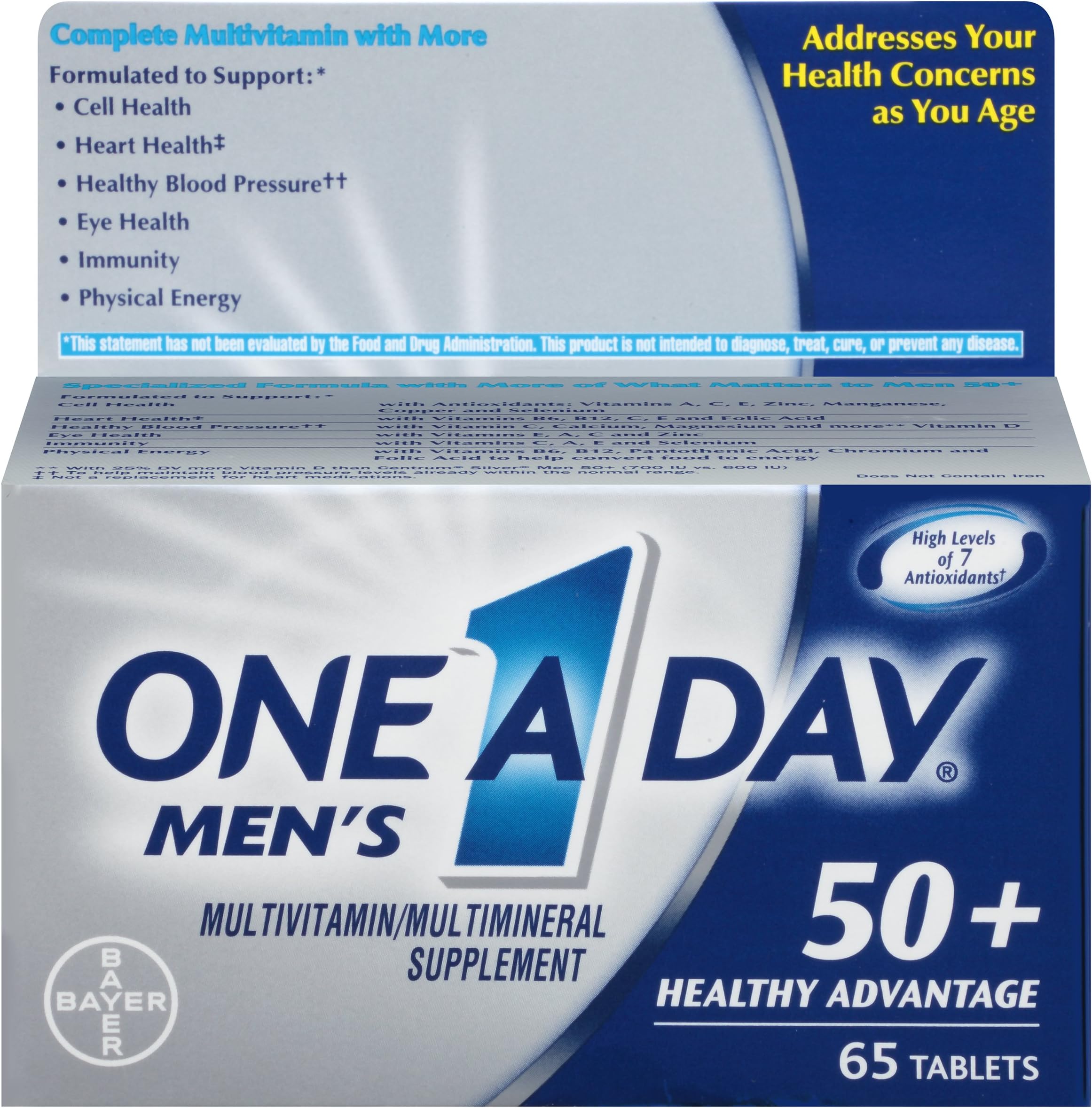Amazon.com: One A Day Proactive 65+ Multivitamins, 150 Count (3 Pack ...