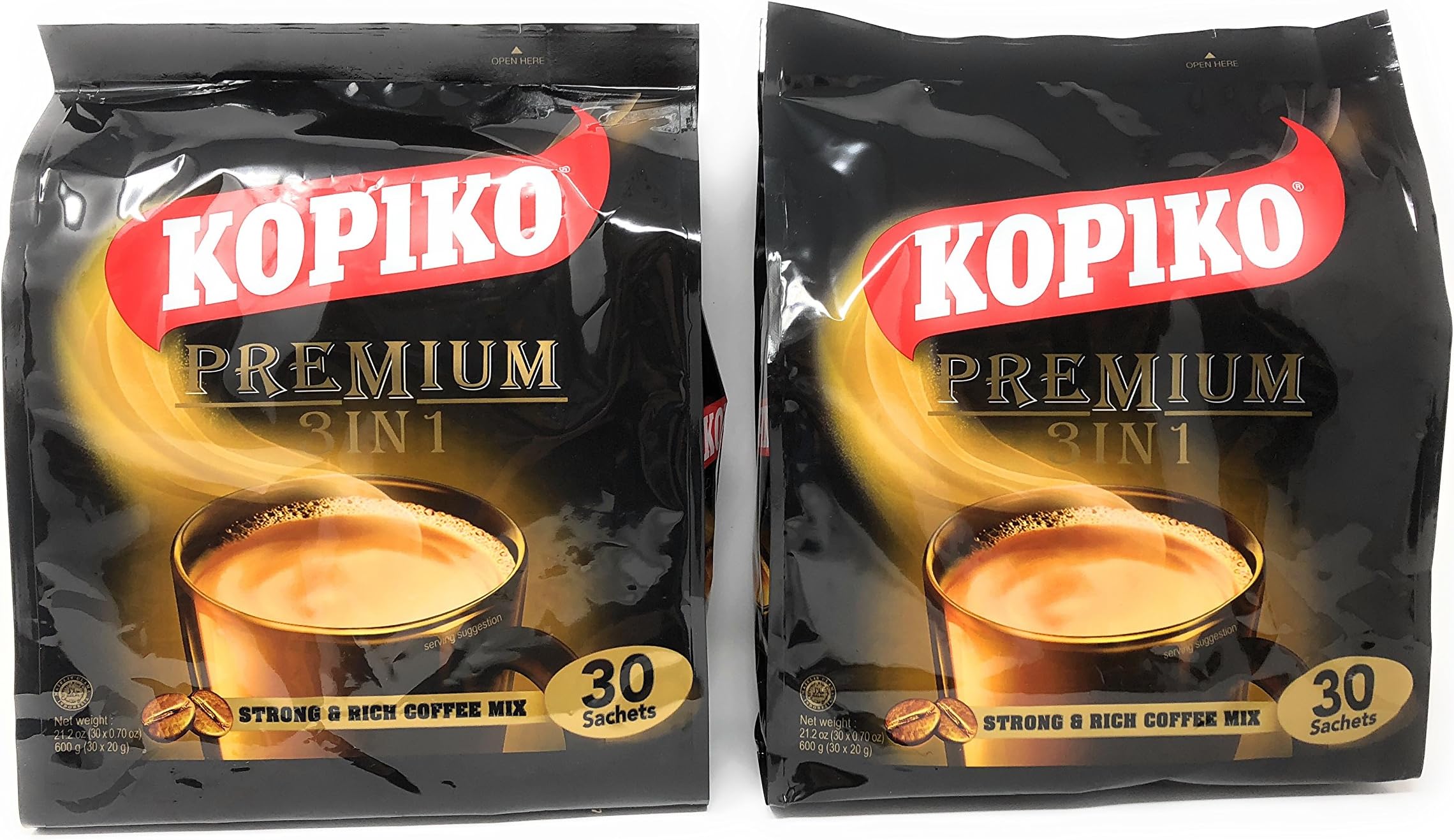 Amazon.com : Kopiko Creamy Blanca Long Pack 3 in 1 Instant Coffee Mix ...