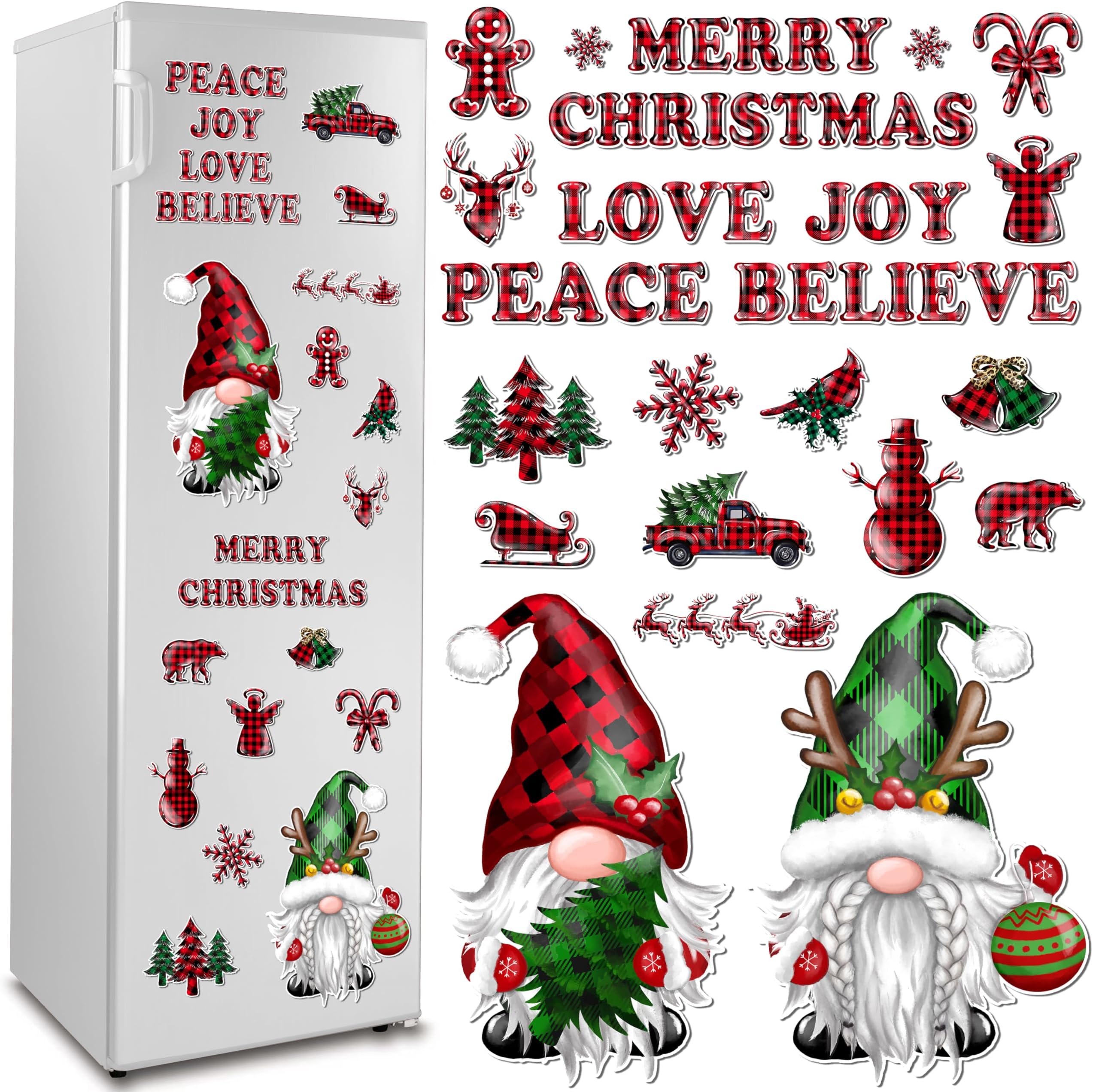 Amazon.com: Kanayu 36 Pcs Holiday Magnets Seasonal Gnome Refrigerator ...