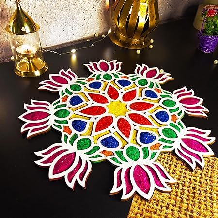 Buy Ascension Portable Rangoli (11 inches) Stencil for Decor DIY Craft ...
