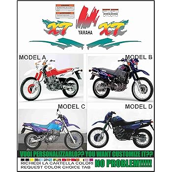 Kit adesivi decal stickers YAMAHA TT600 1999 E: Amazon.it: Auto e Moto