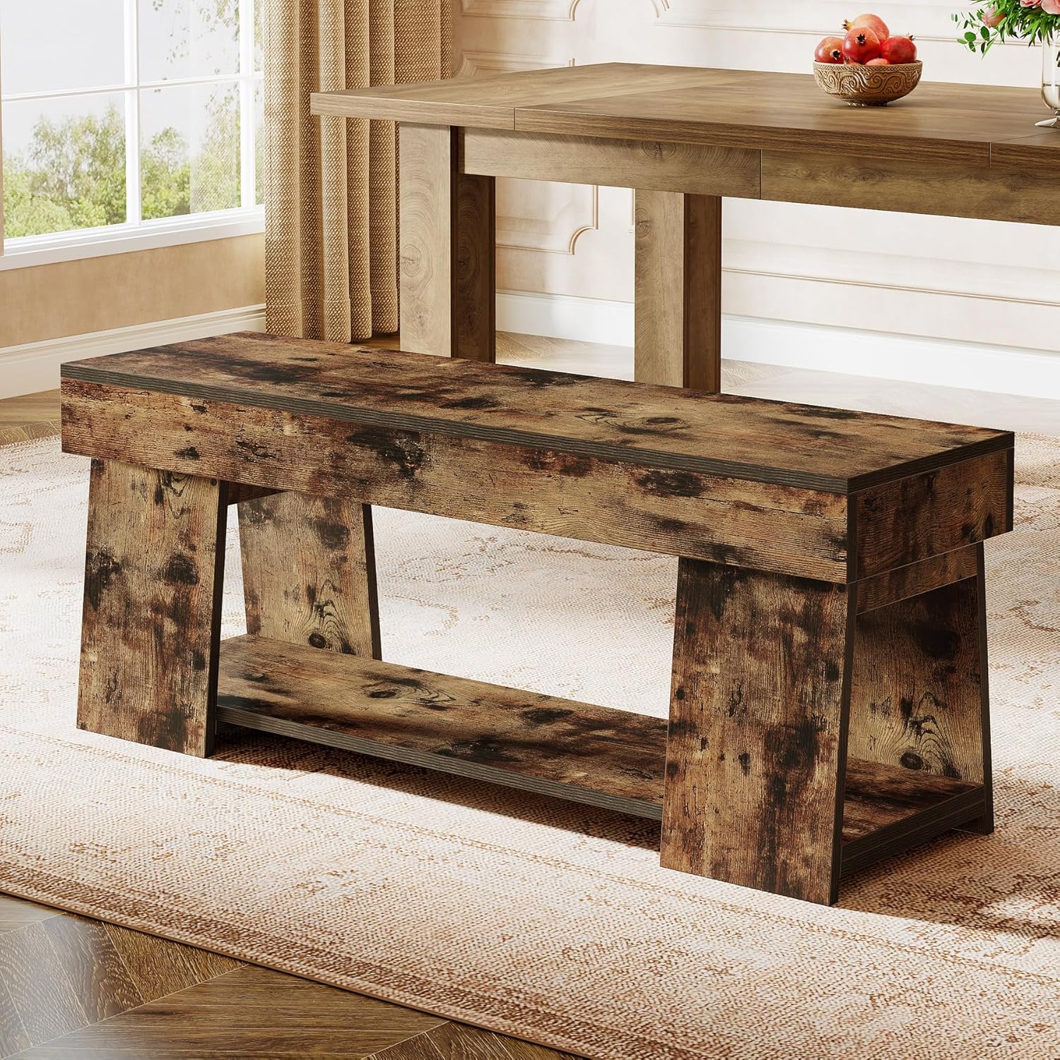 Amazon.com - Tribesigns Wooden Dining Bench, 41-Inch Long Kitchen Bench ...