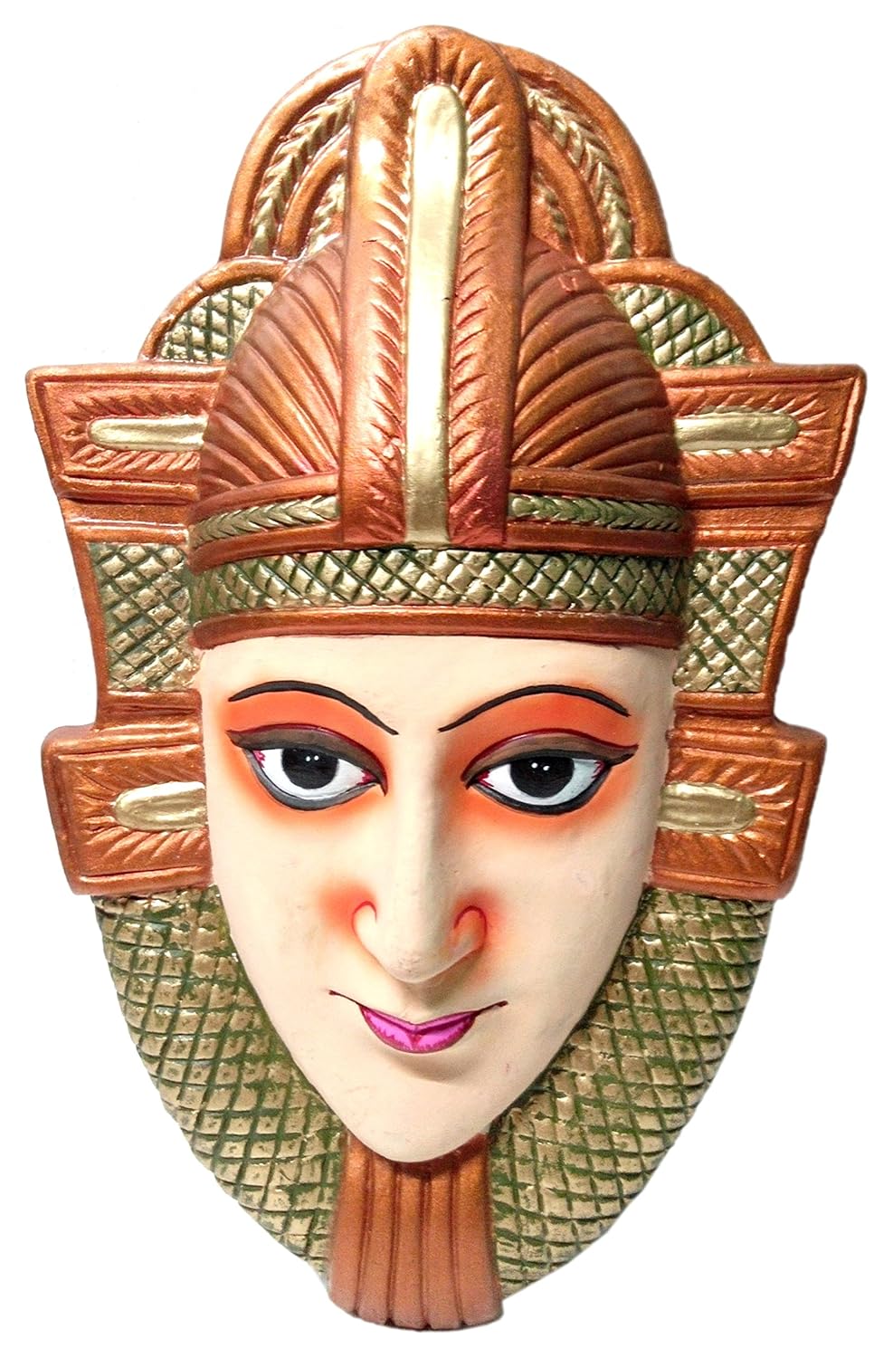 Evonica Terracotta Hand-Made Wall Hanging Decorative Terracotta mask ...