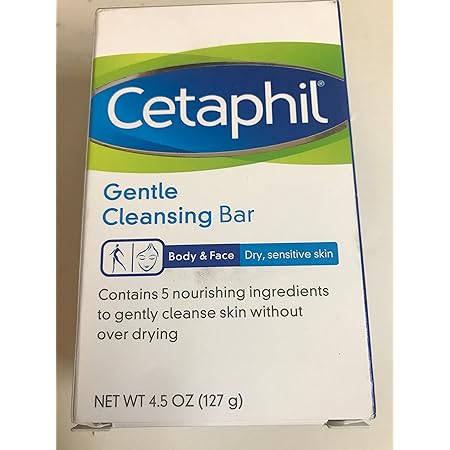 Amazon.com: CETAPHIL Gentle Cleansing Bar, 4.5 oz Bar (Pack of 6 ...