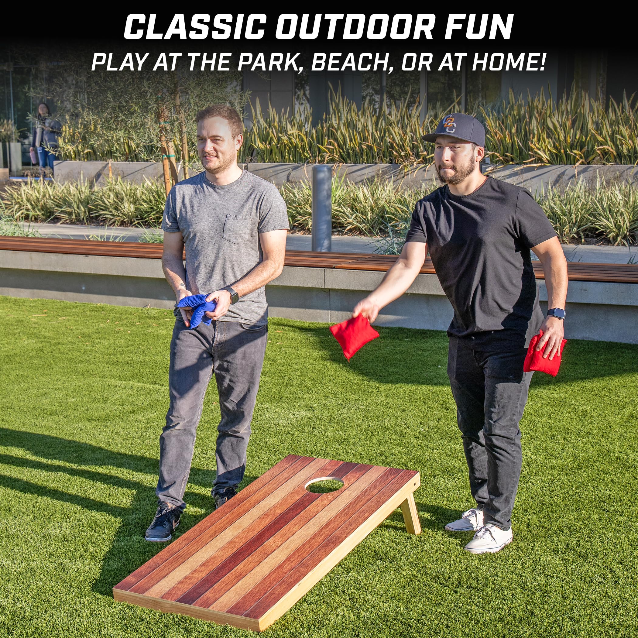 Snapklik.com : GoSports 4 X 2 Ft Regulation Size Wood Cornhole Board ...