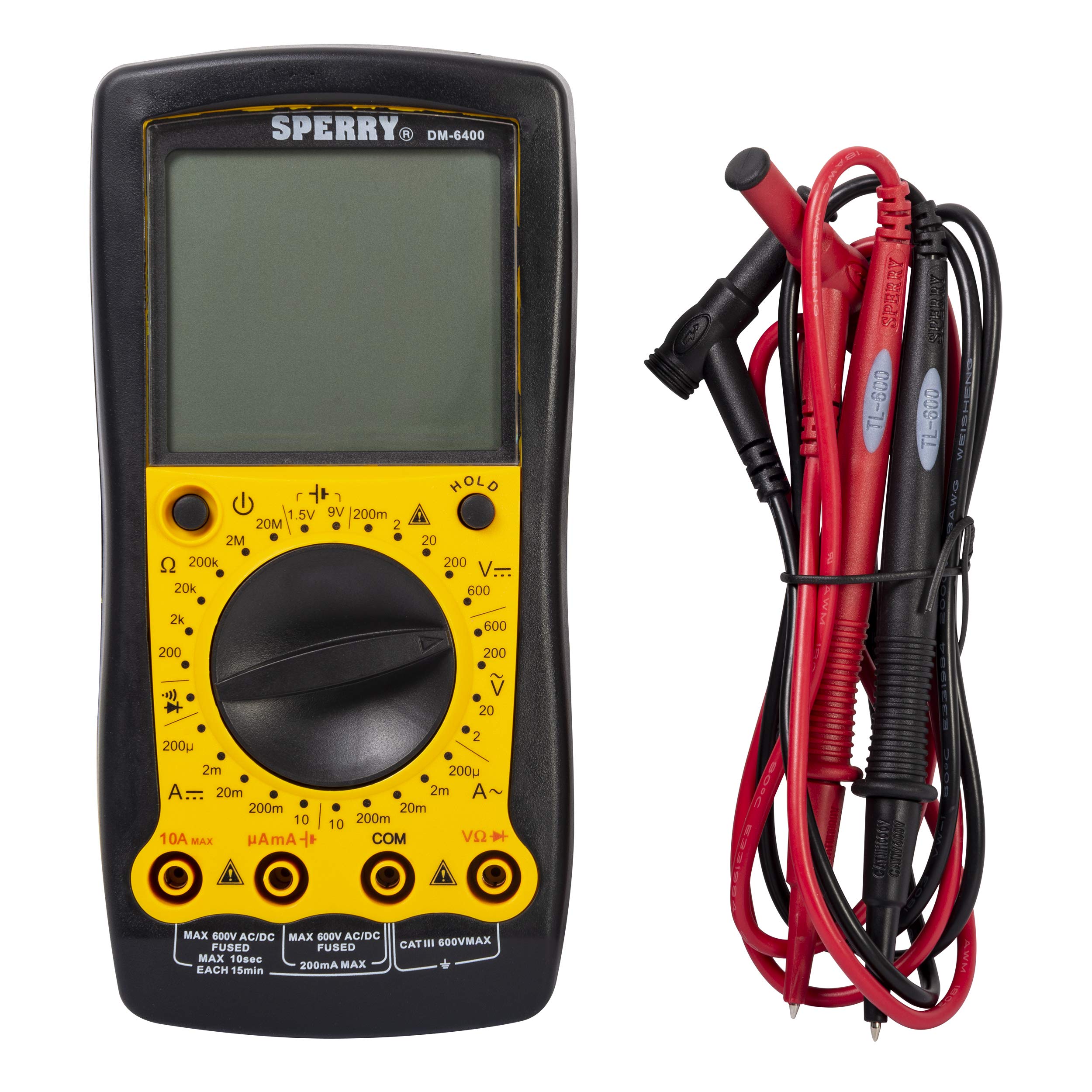 Sperry Instruments DM6400 Digital Multimeter, 8 Function, AC/DC, 28 ...