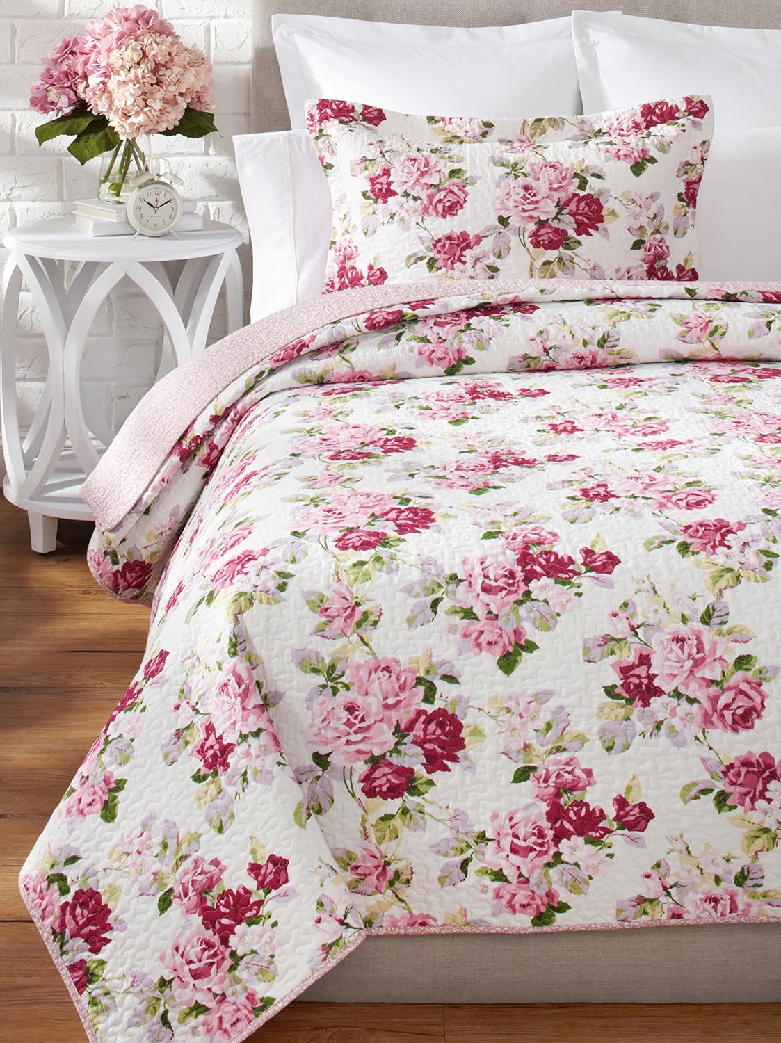 Amazon.com: Laura Ashley Lidia Cotton Quilt Set : Everything Else