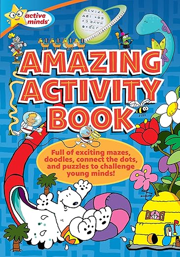 Active Minds - Amazing Activity Book – Mazes, Connect the Dots and More ...