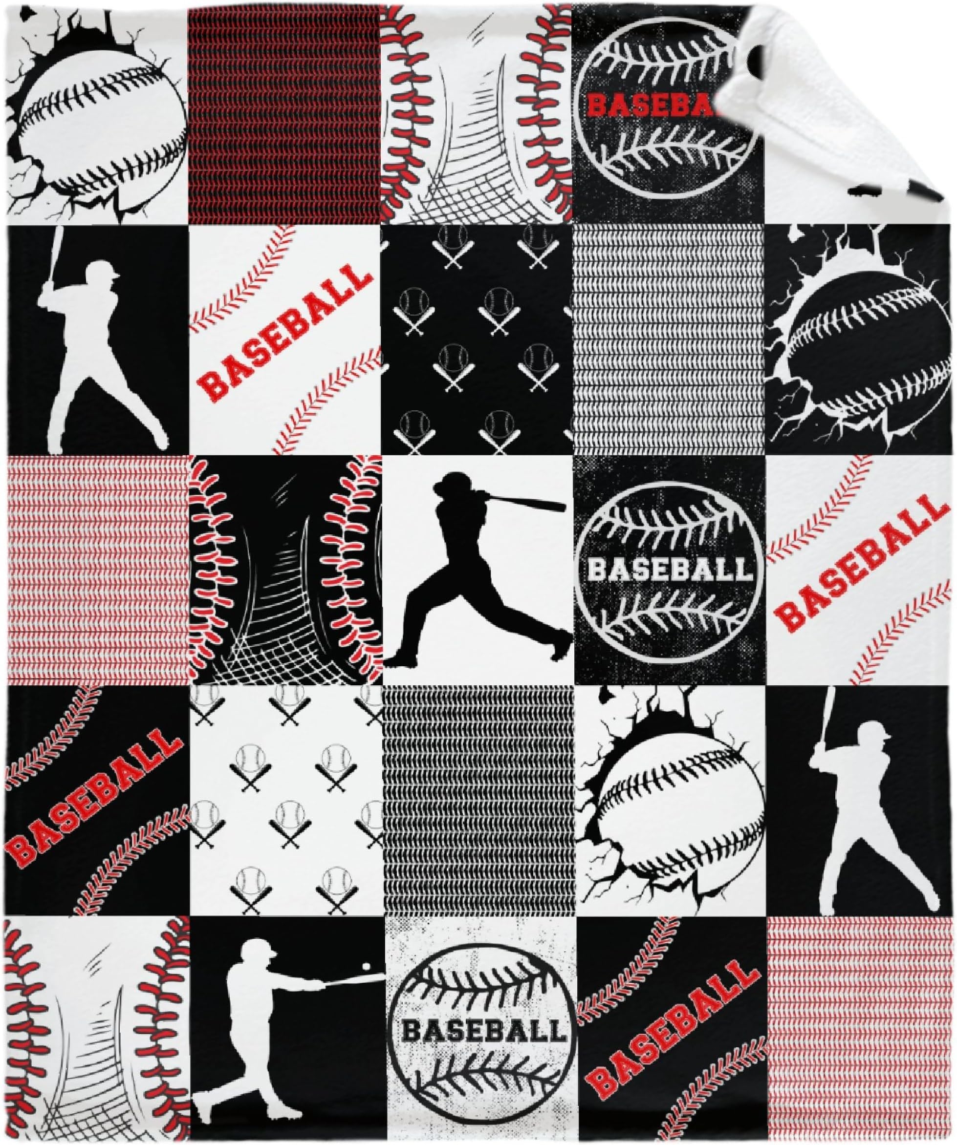 Amazon.com: Cozy Baseball Pattern Blanket Perfect Lightweight Bedding ...