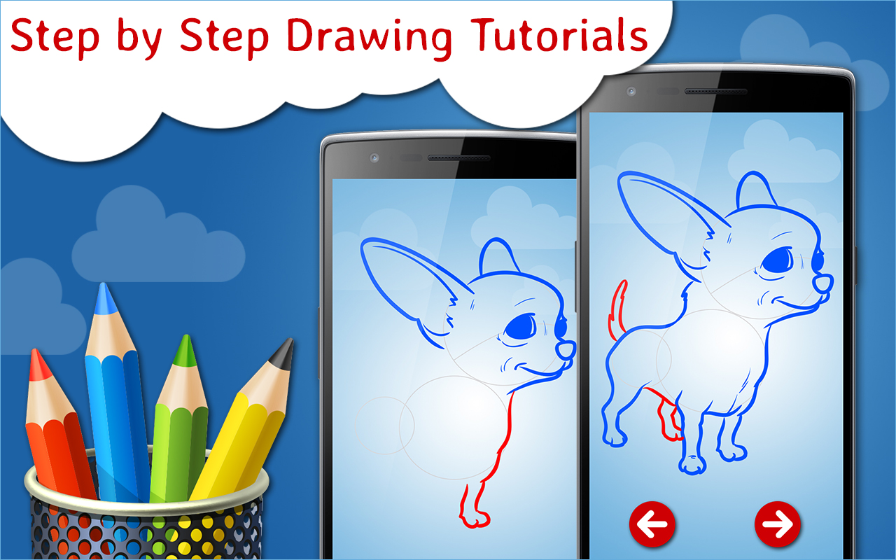 How to Draw Dogs Step by Step Drawing App - App on Amazon Appstore