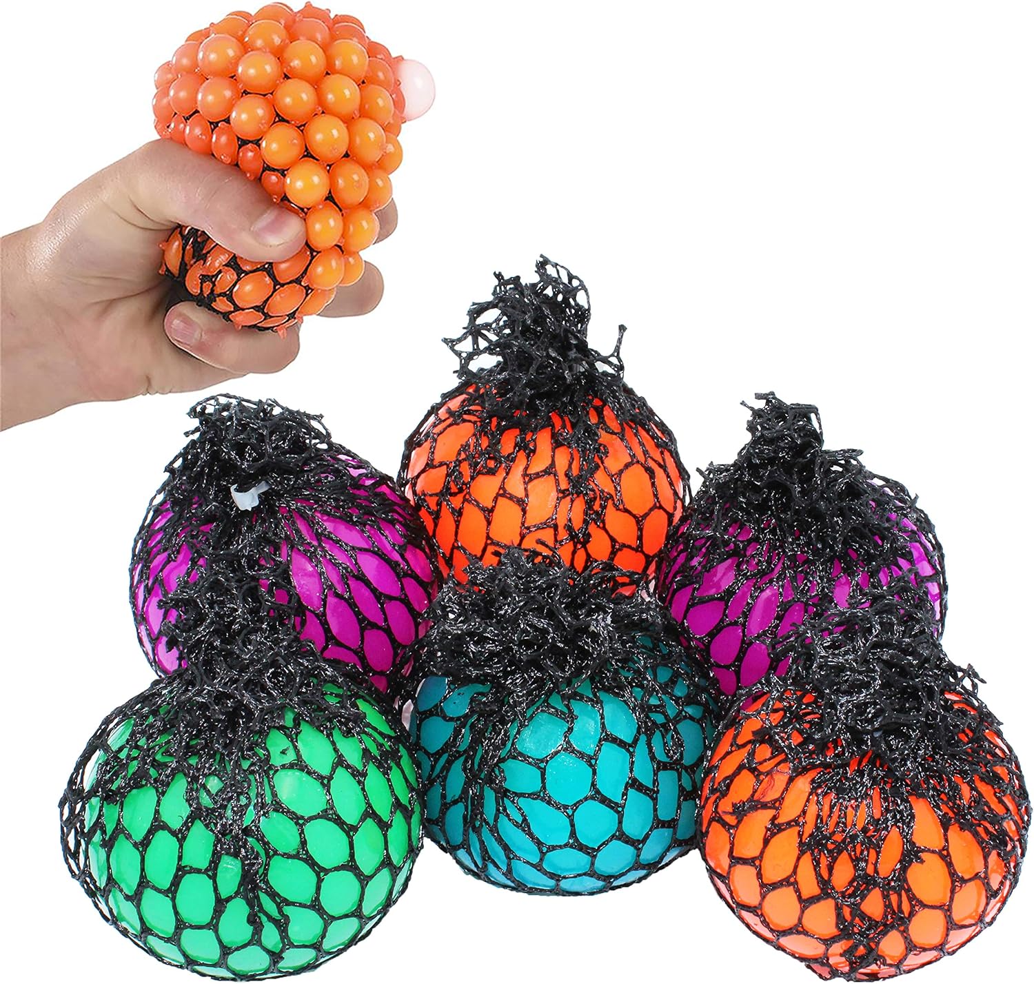 Amazon.com: 6-Count Grape Bunch Squeeze Ball Liquid Filled Ball in ...