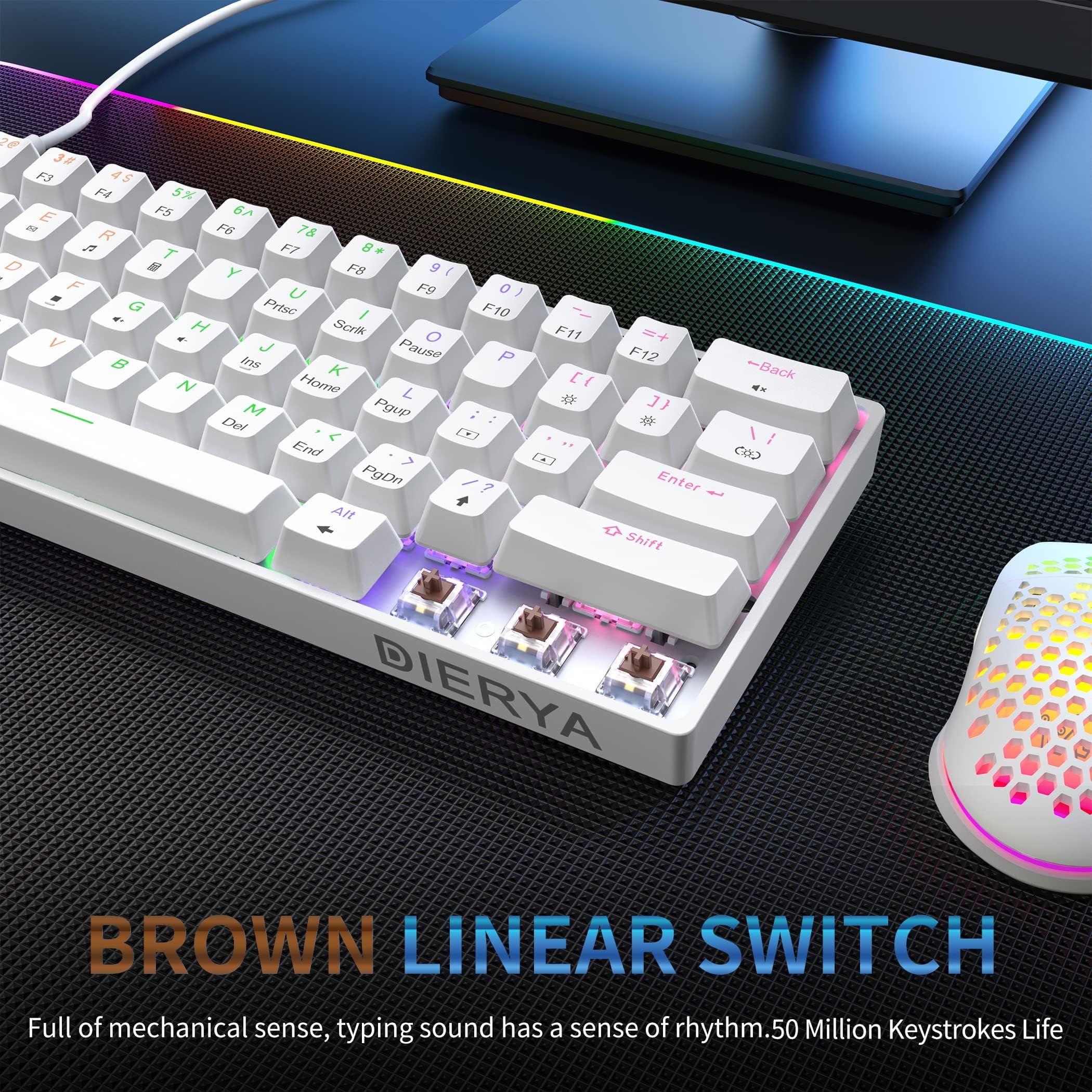 Snapklik.com : DIERYA DK61SE 60% Mechanical Gaming Keyboard, 61 Keys ...