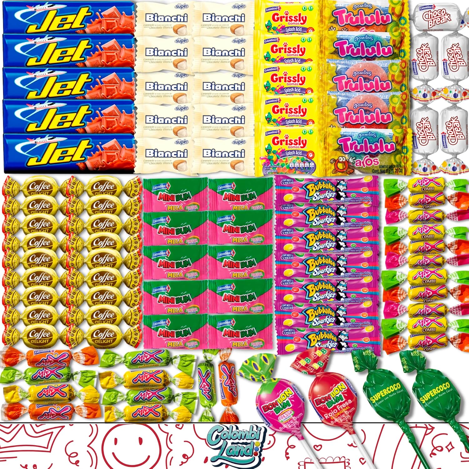 Amazon.com : Bulk Assorted All Kind Bag Of 90 Candies- Chocolates ...