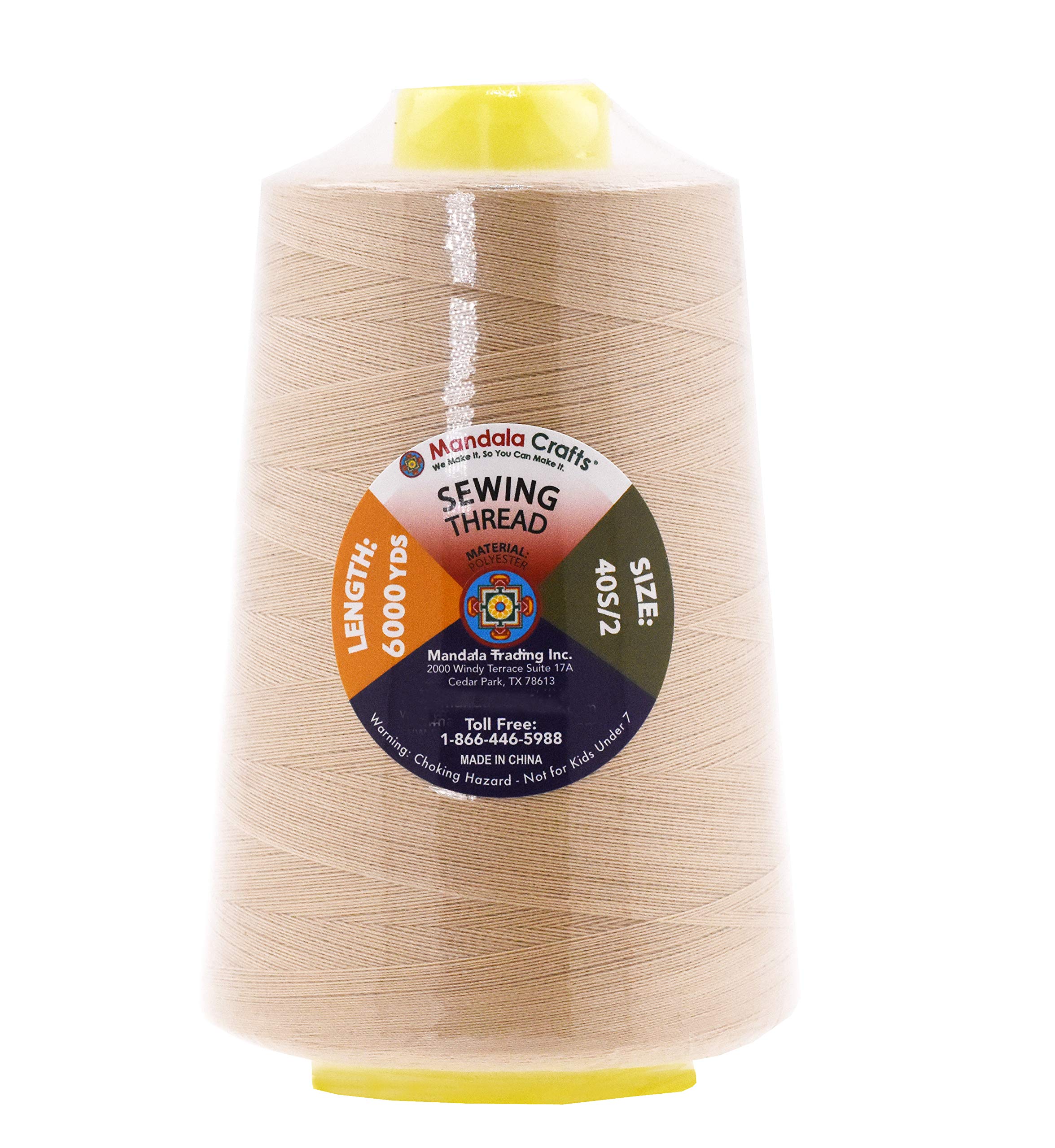 Snapklik.com : Mandala Crafts 4 Pack Of Serger Threads Cones Spools