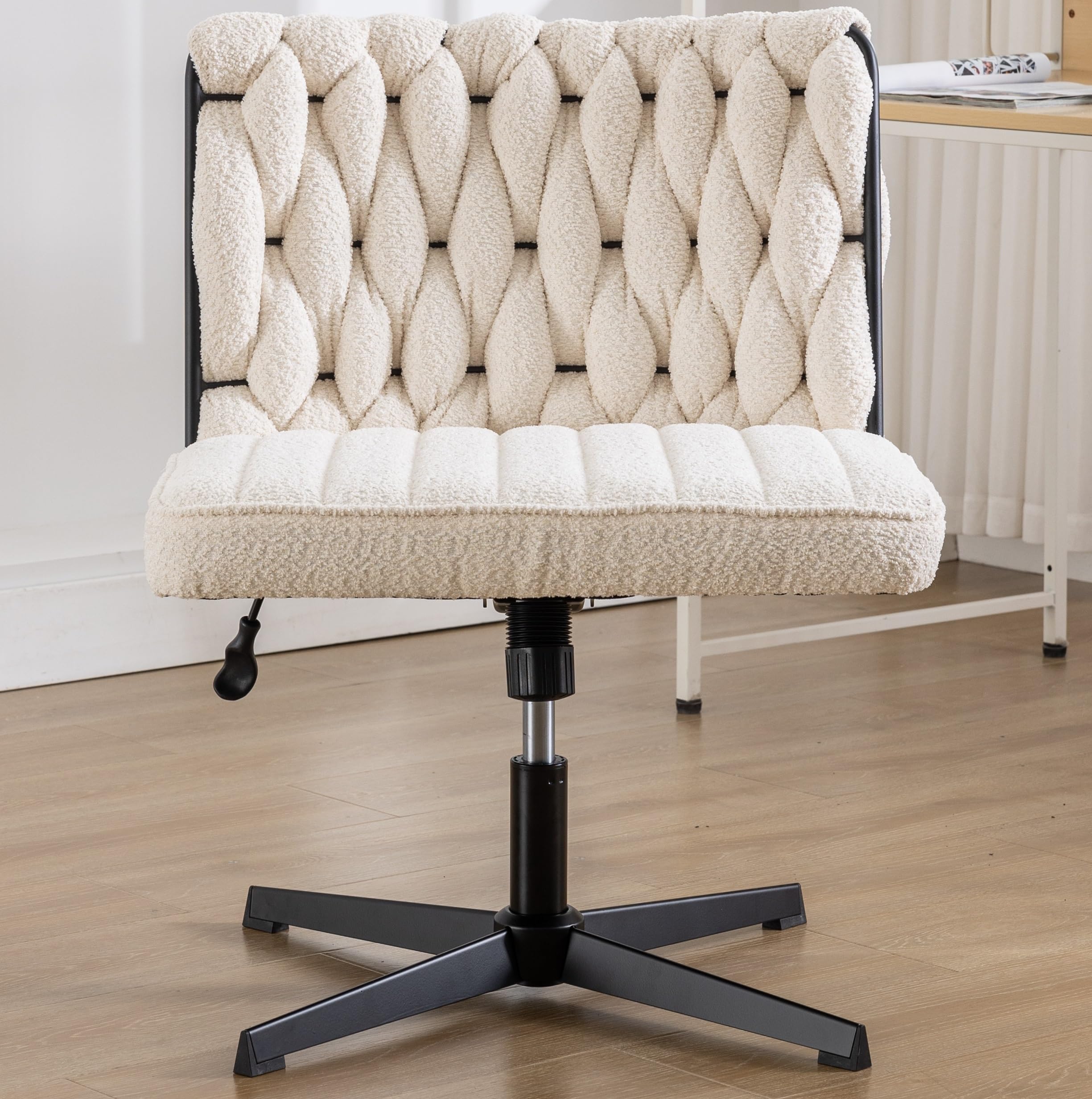 Amazon.com: FLEXISPOT Cross Legged Office Chair for Vanity Desk Home ...