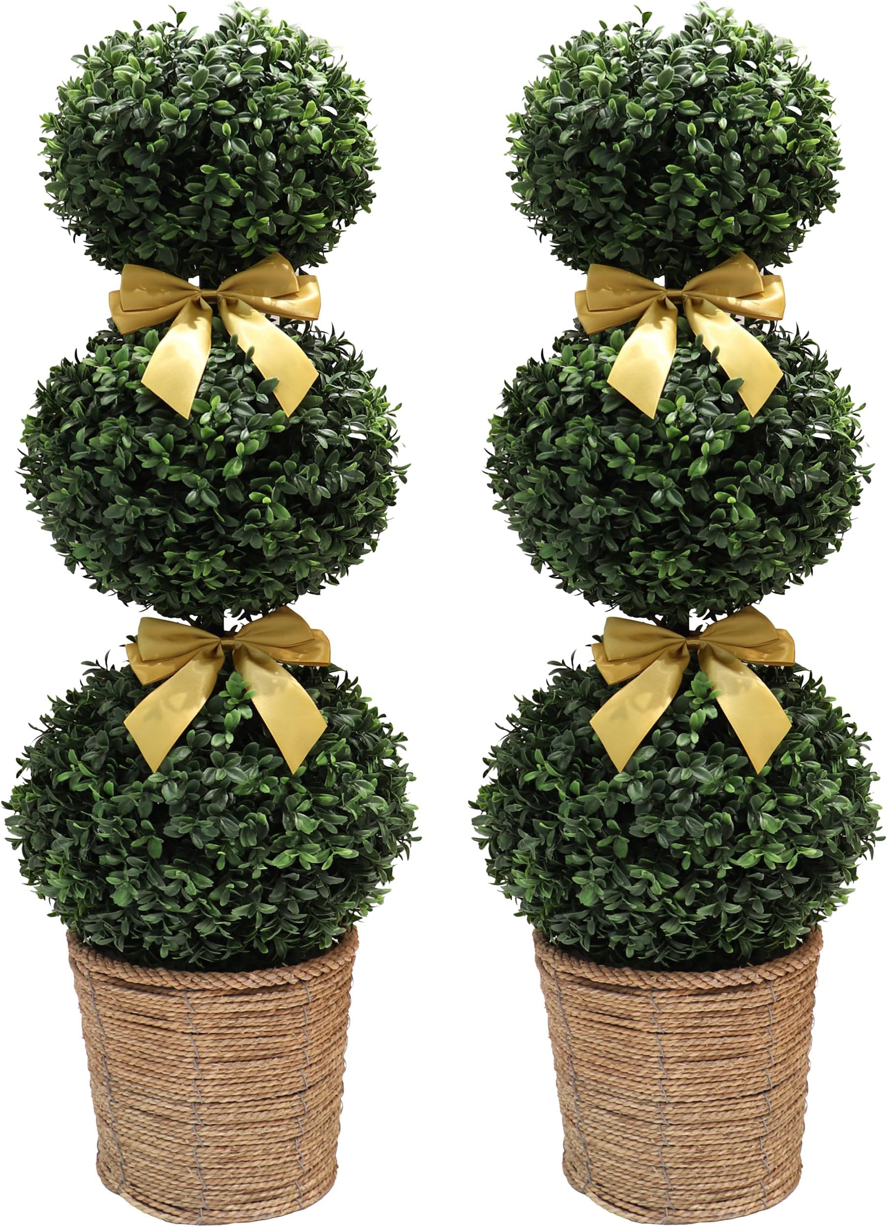 Amazon.com: 2.8FT Artificial Deer Topiary Decor - 33IN UV Resistant ...