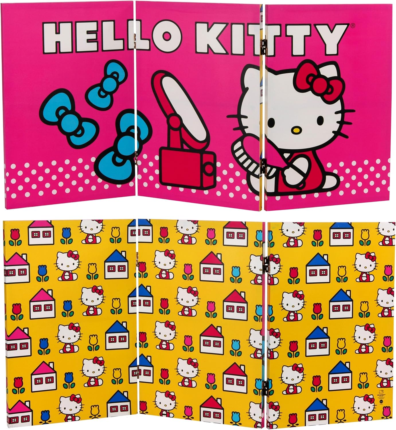 Amazon.com: Oriental Furniture 2 ft. Tall Double Sided Hello Kitty ...