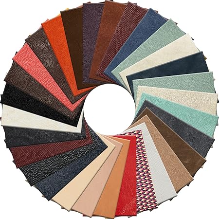 Amazon.com: KEHLDMENG 12" x 24" Leather Scrap 5 Leather Sheets / 10 SF ...