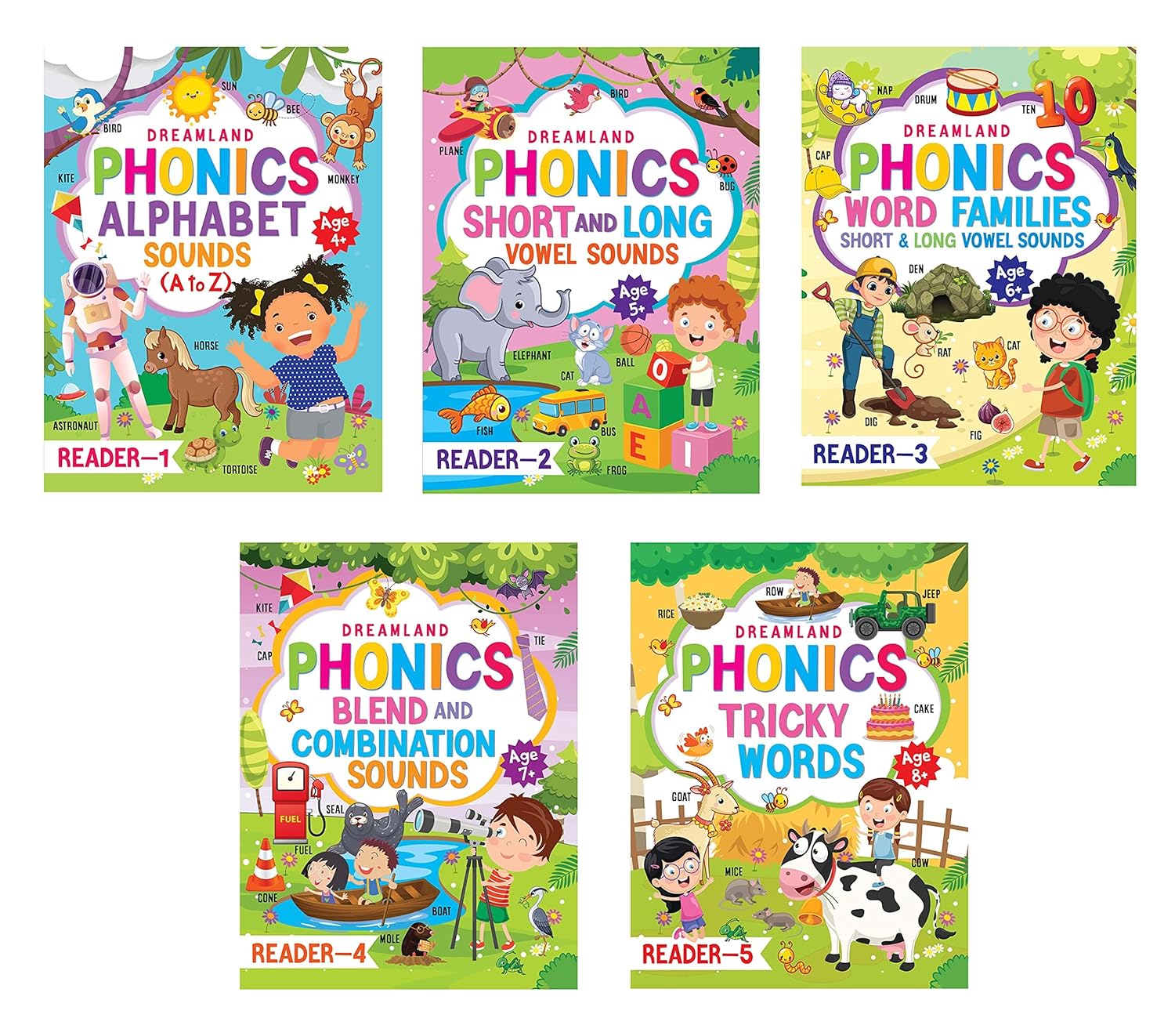 Phonics Reader 5 Books Pack For Children Age 3 10 Years Alphabet phonics-reader-5-books-pack-for-children-age-3-10-years-alphabet