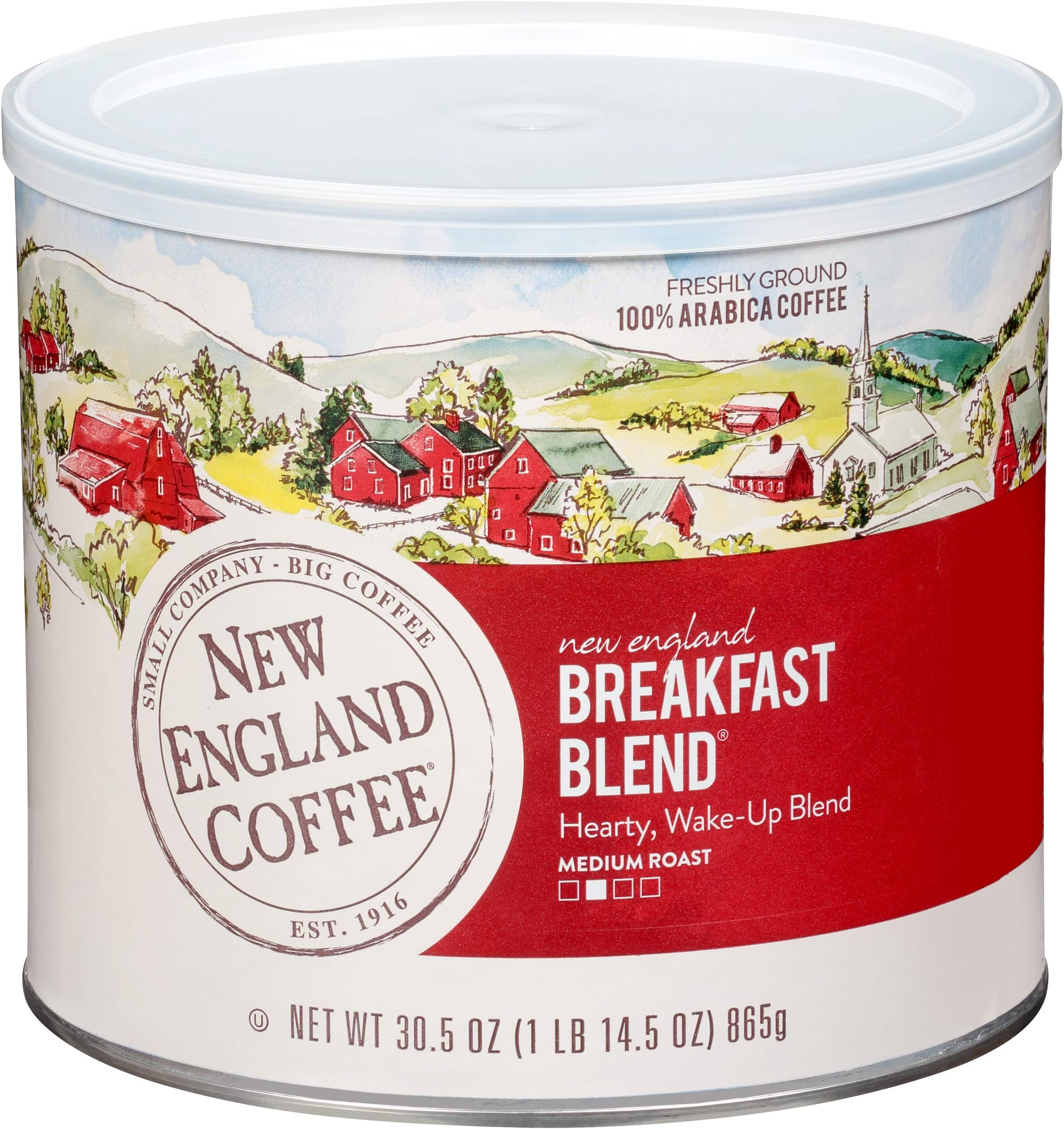 Amazon.com : New England Coffee Breakfast Blend Medium Roast Ground ...
