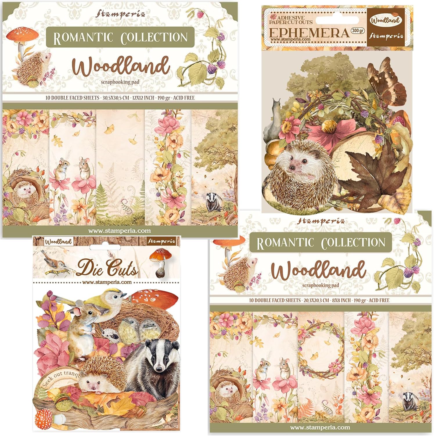 Amazon.com: New Hampshire Craftworks Stamperia Woodland - Designer’s ...