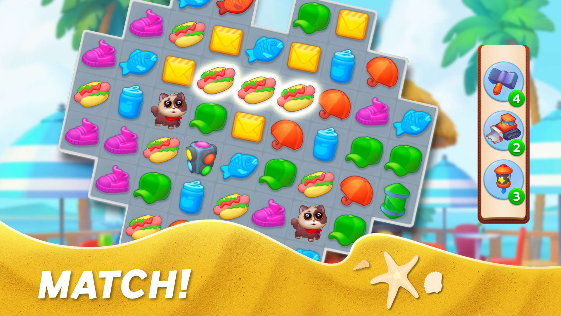 Match Town Makeover - Match 3 Puzzle & City Building Game! Blast gems ...