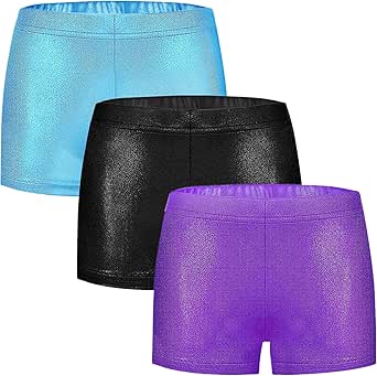 Amazon.com: BYONEME Girls Dance Short Gymnastics Athletic Shorts ...