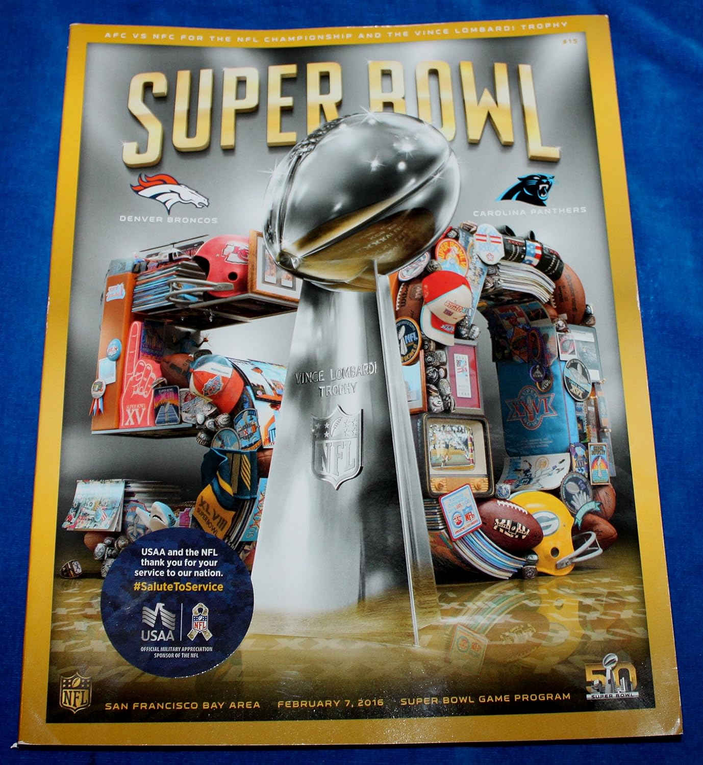 Super Bowl 50 Game Program: Editor: Amazon.com: Books
