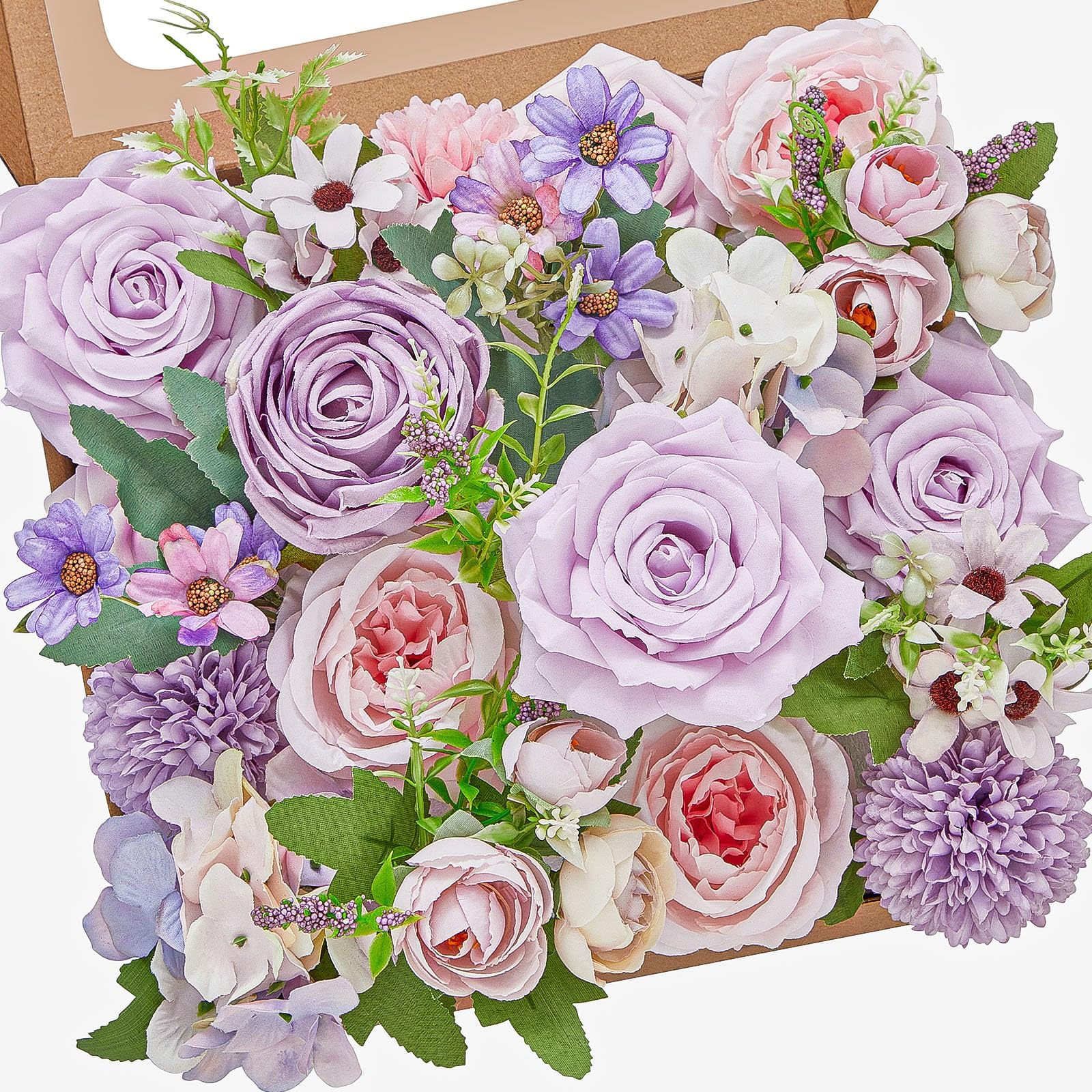 Amazon.com: Artificial Flowers Combo Box Set DIY Bouquet Centerpiece ...