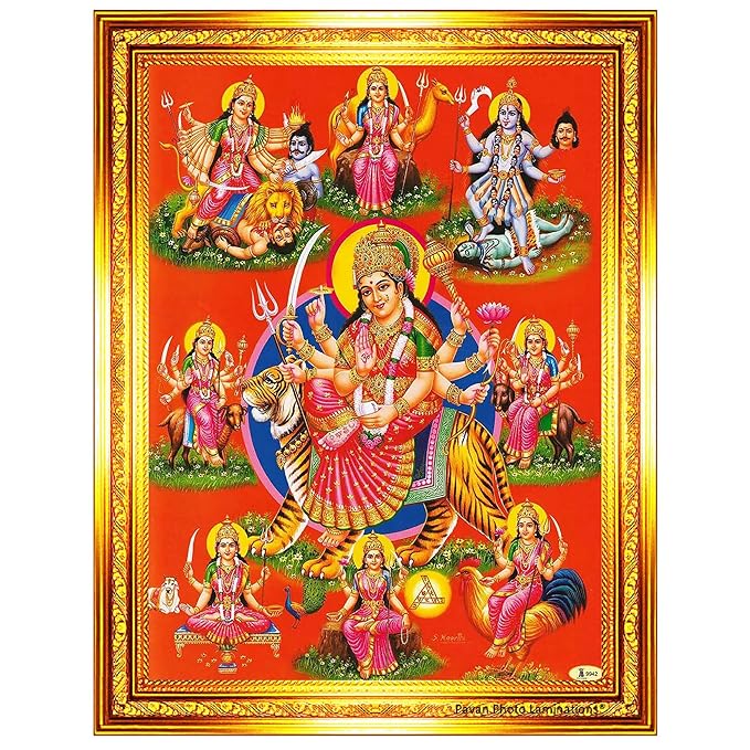 Pavan Photo Laminations, Maa Durga Devi Roop Mata Matha Ambe Amba ...