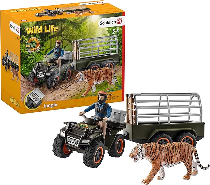 Amazon.com: Schleich Wild Life, 10-piece Wild Animal Toy Set for Kids ...