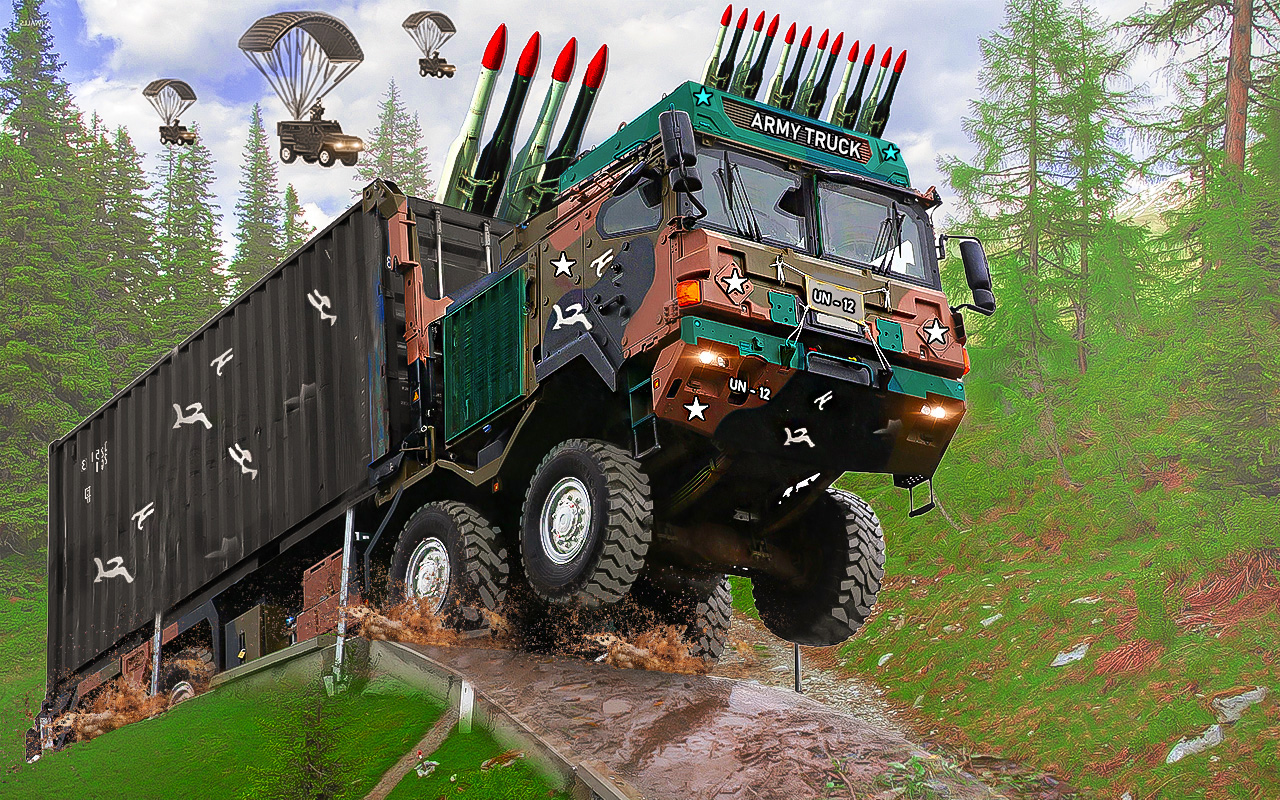 Army Car Truck Transport Driving Game: Army Truck Game - App on the ...