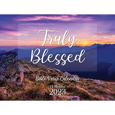 Amazon.com : JBH Creations Truly Blessed Bible Verse Calendar 2023 ...