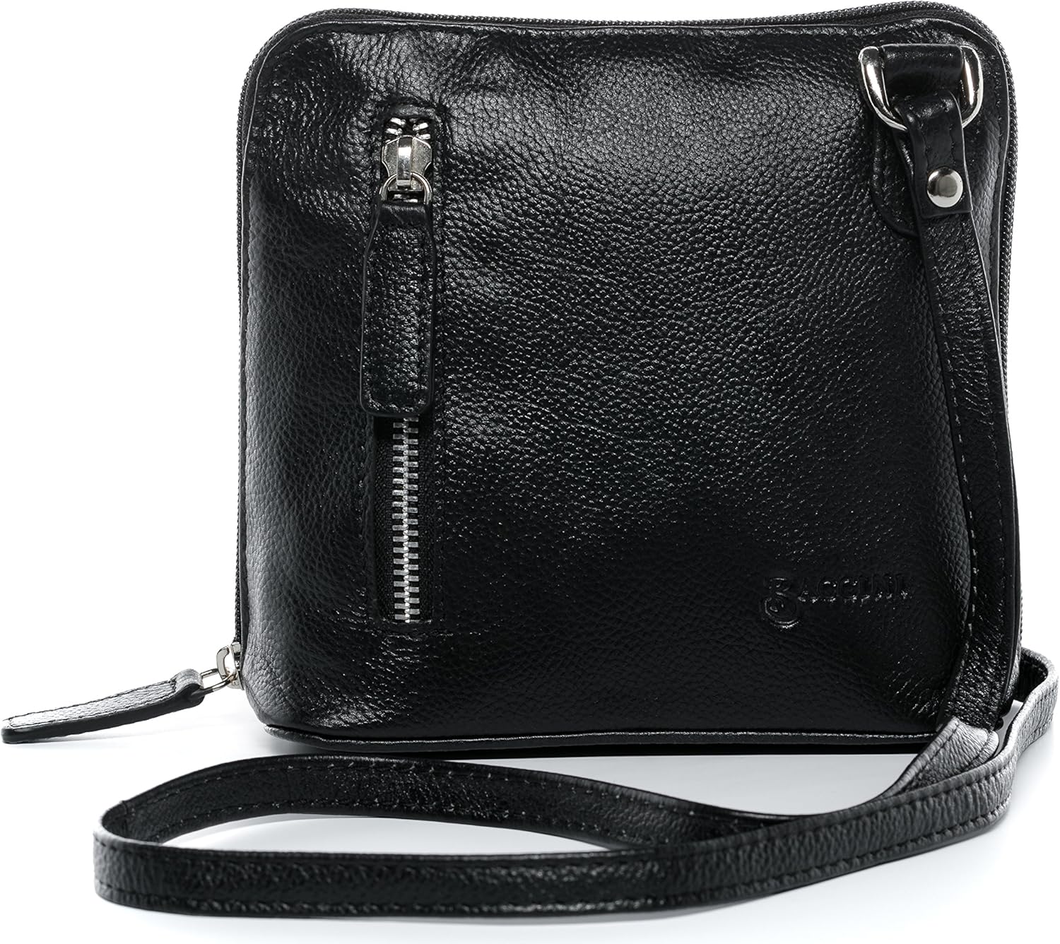 BACCINI crossbody CYNTHIA shoulder bag - cross-body strap genuine black ...