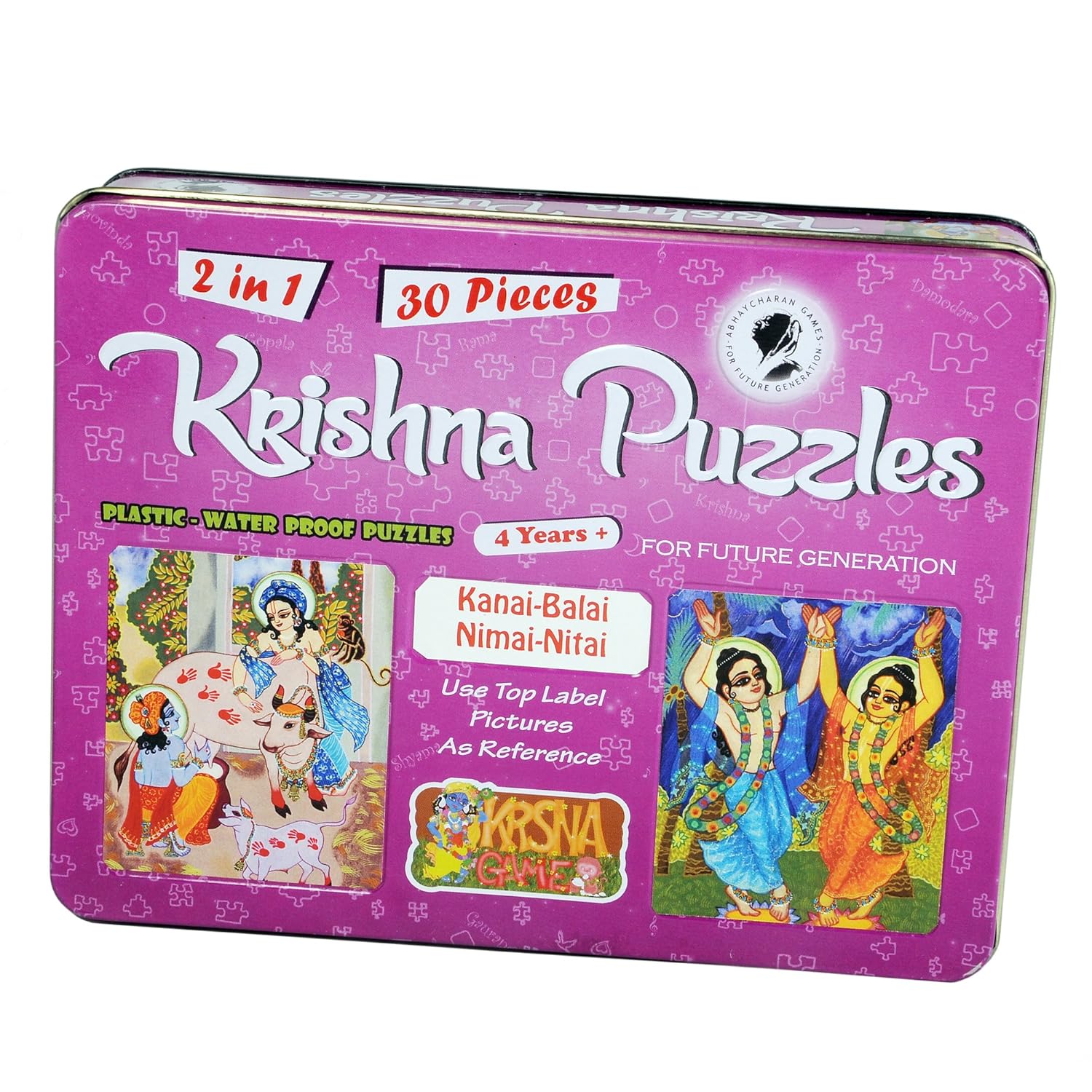 Buy Krishna Puzzles| Kanai Balai - Nimai Nitai | Jigsaw 2-in-1 Plastic ...