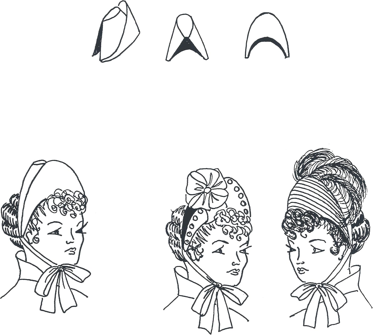 Amazon.com: 1880's Matron's (Married Woman) Bonnet Pattern : Arts ...