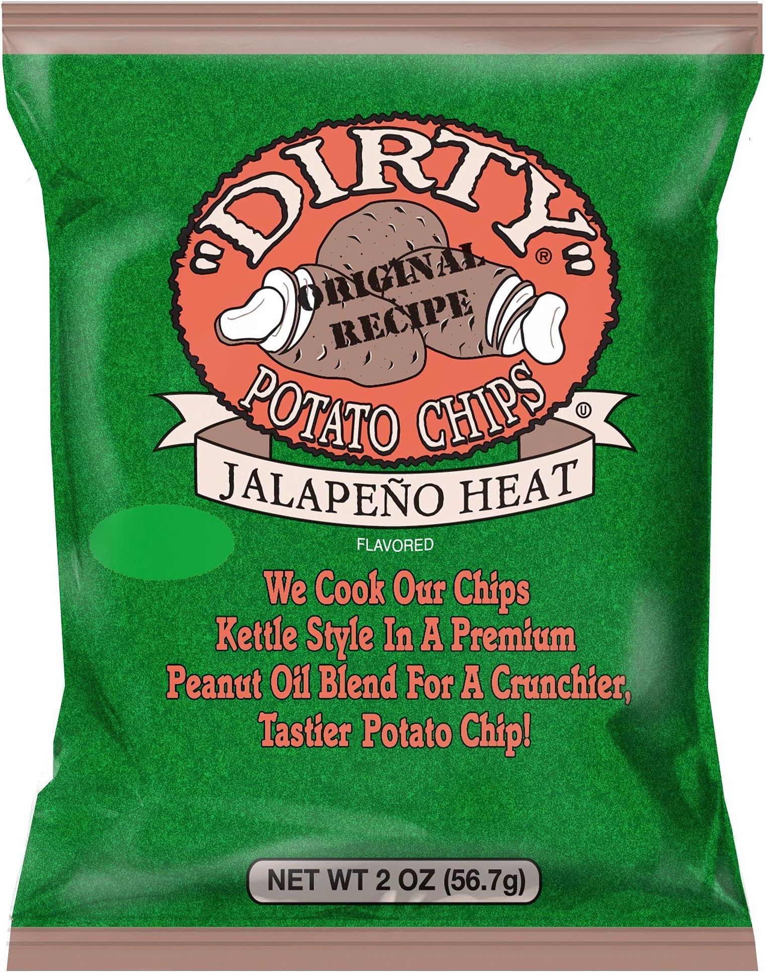 Amazon.com: Dirty Chips Funky Fusion Potato Chips, 2 oz (Pack of 8 ...