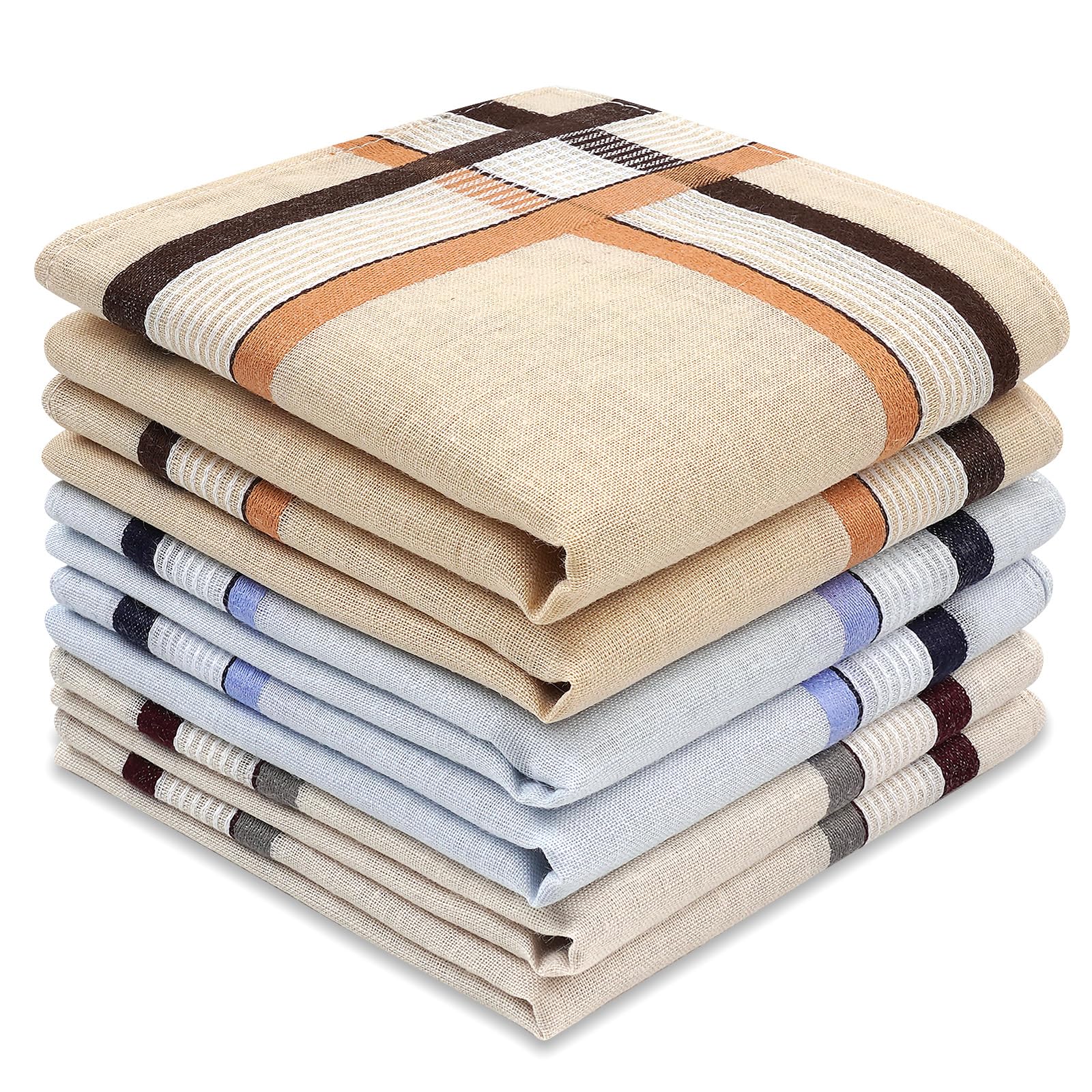 Selected Hanky 100% Cotton Men's Handkerchief 6 Piece Gift Set-8 at ...