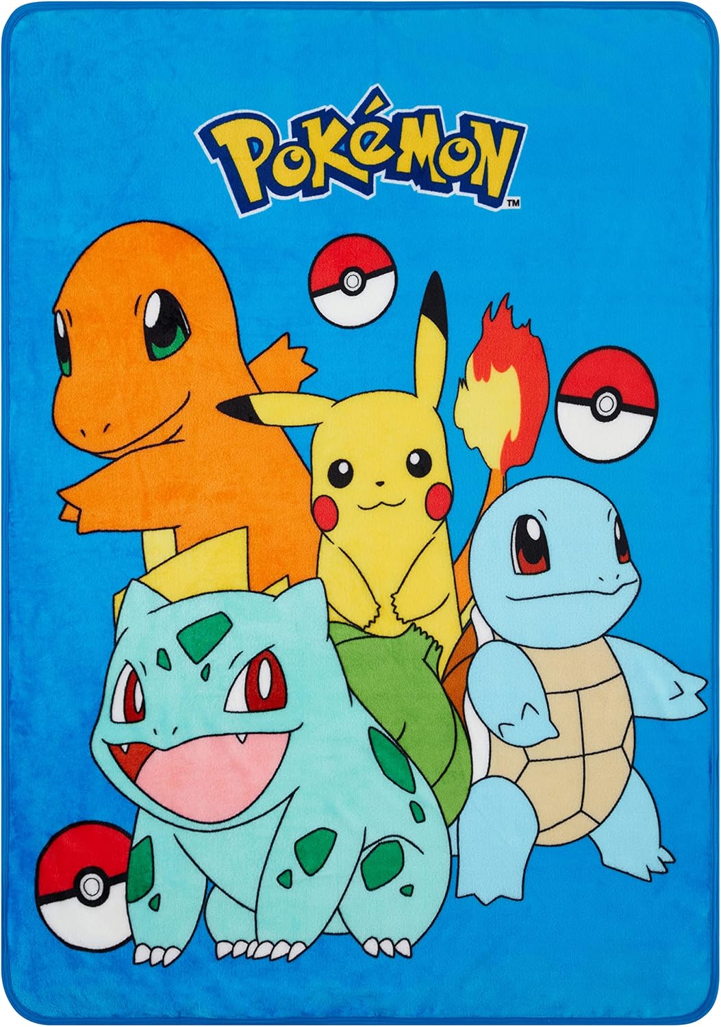 Pokemon Pikachu - Coperta in pile, motivo: Pikachu Charmander Bulbasaur ...