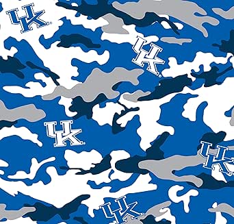 Amazon.com: University of Kentucky Blue Camo Cotton Fabric - Sold By ...