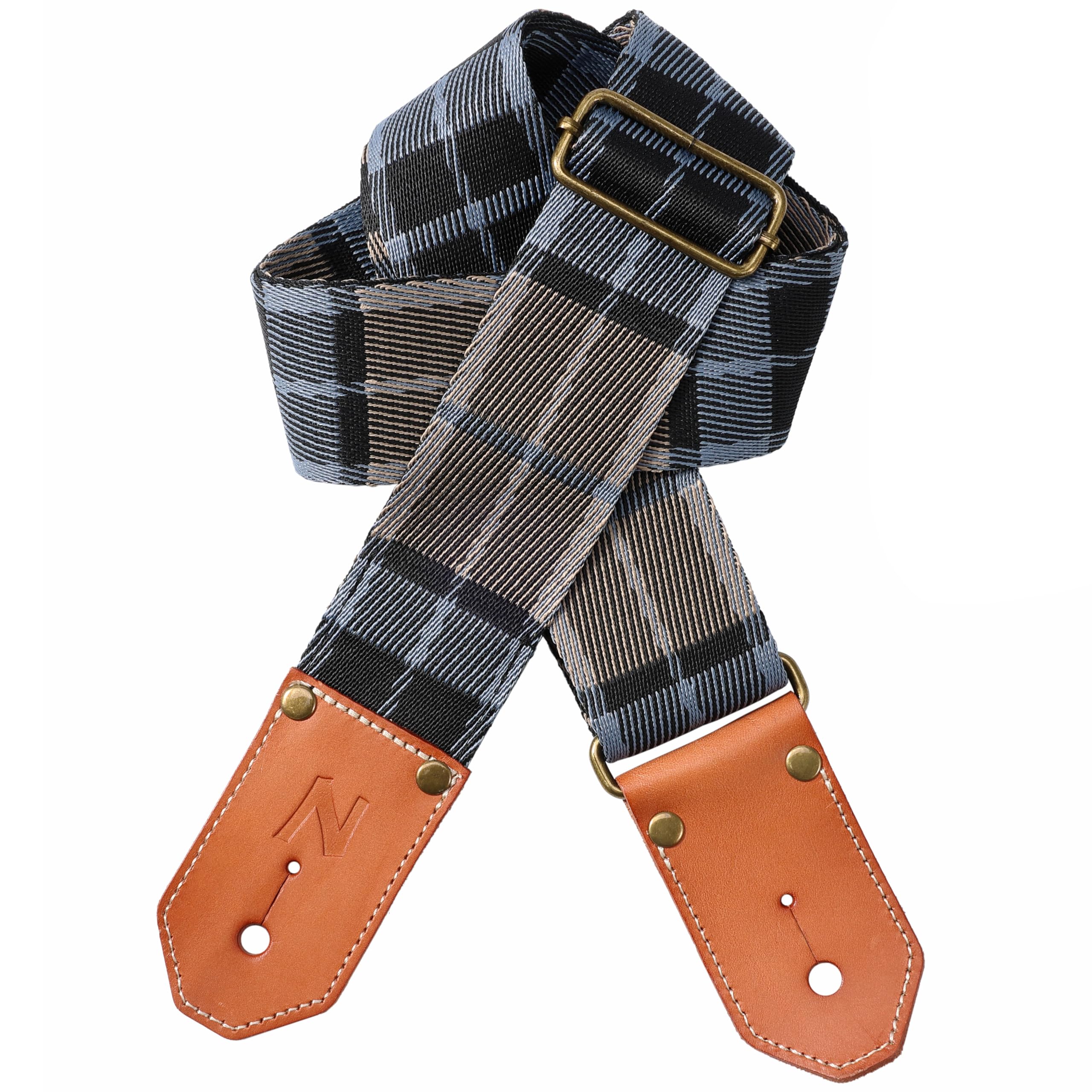 Amazon.com: Nefelibata Cool Woven Guitar Strap with Thicked First Layer ...