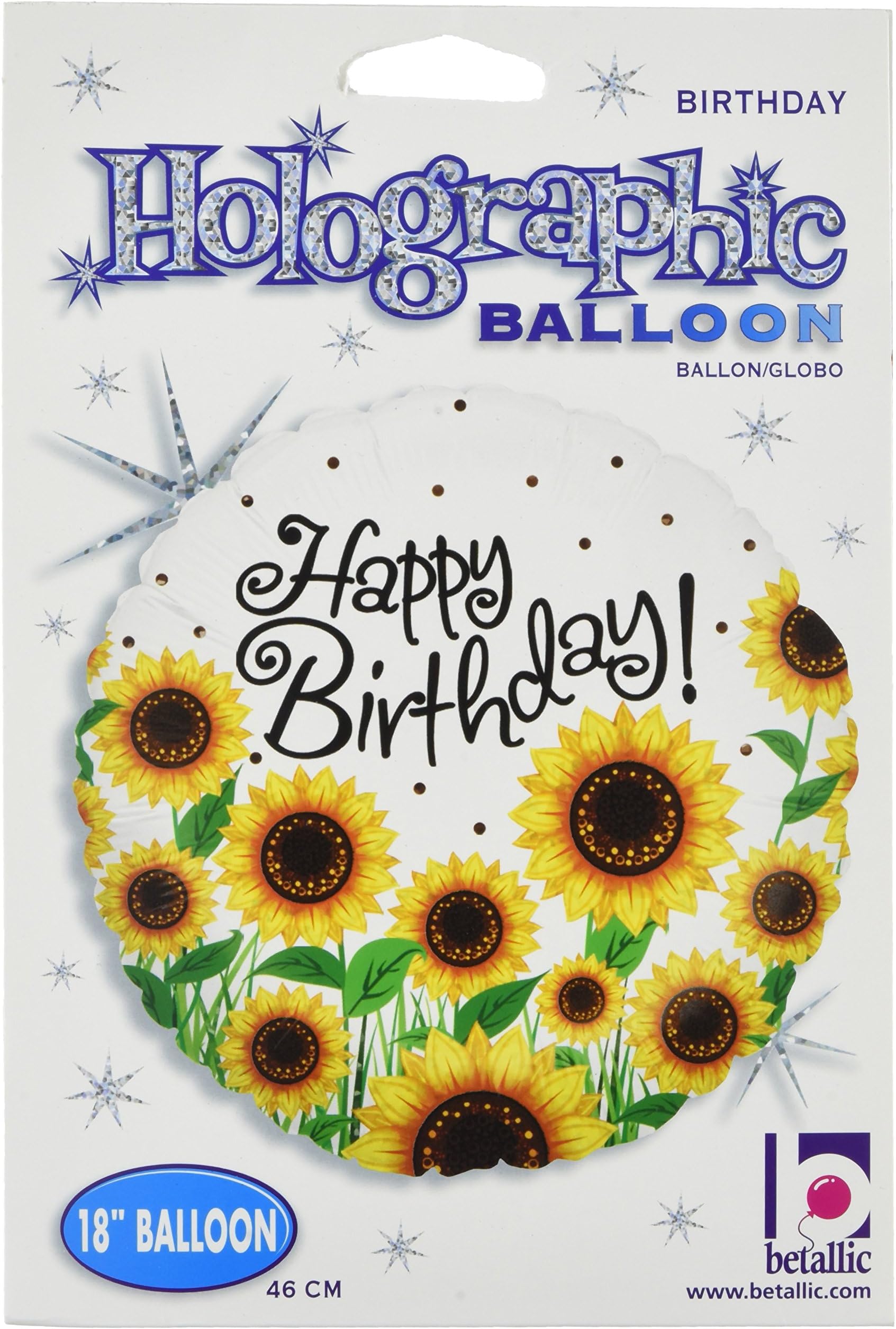Amazon.com: Set of 2 Yellow Sunflower 24" Foil Party Balloon : Home ...