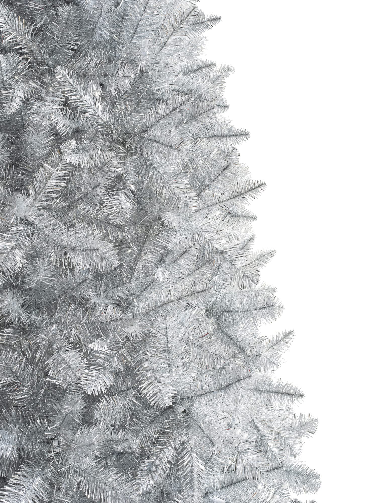 Snapklik.com : 8ft Silver Unlit Artificial Christmas Tree Silver ...