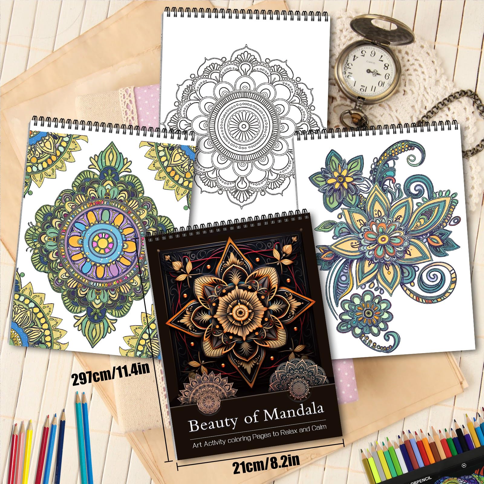 Snapklik.com : Mandala Coloring Books For Adult Women Relaxation Spiral ...
